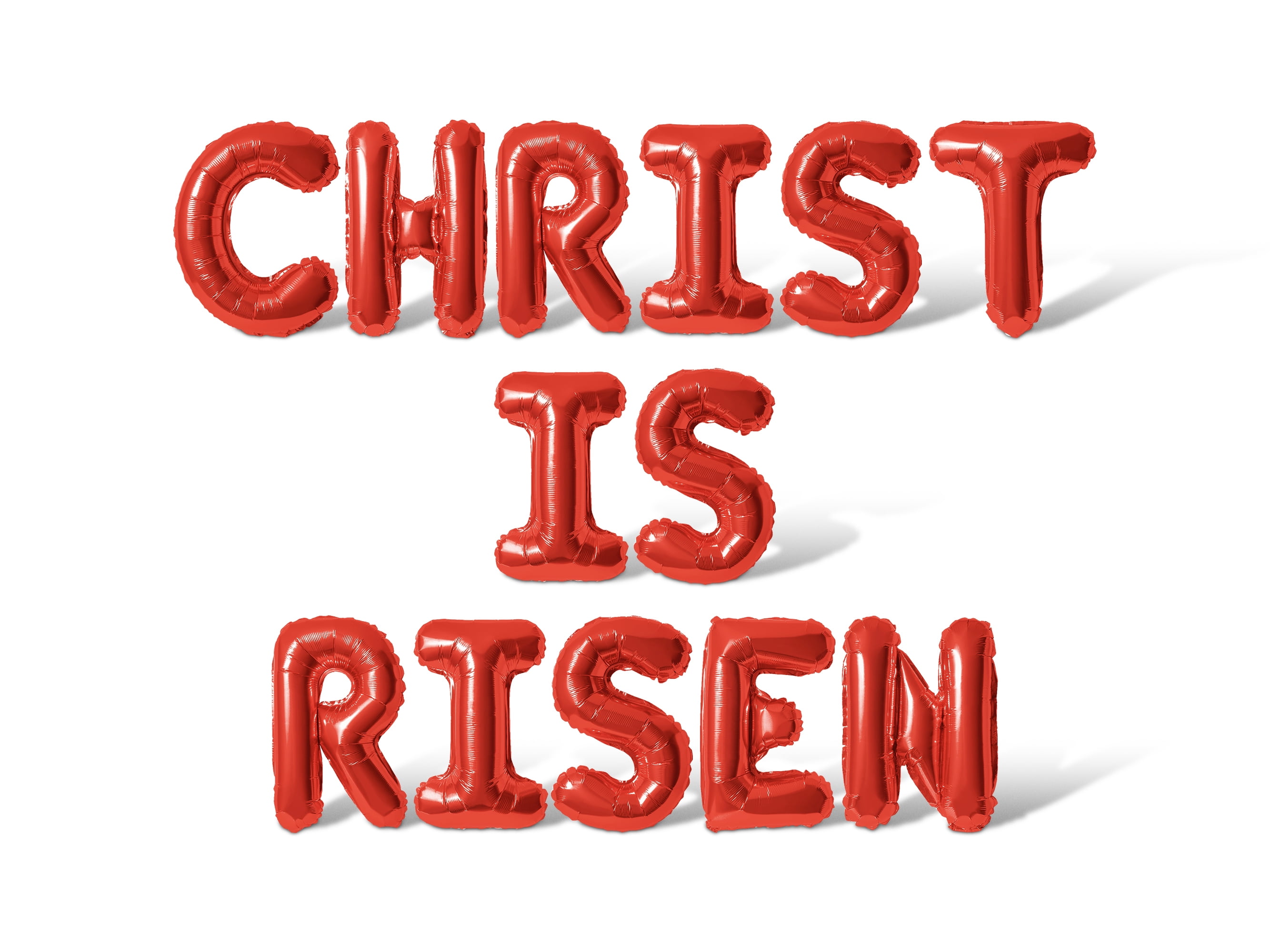 Letter Balloons - CHRIST IS RISEN 16" Inch Alphabet Letters Foil Mylar ...