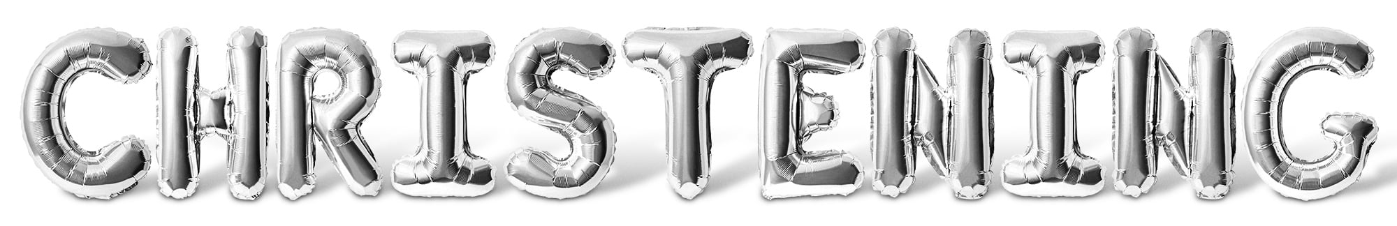 Letter Balloons - CHRISTENING 16" Inch Alphabet Letters Foil Mylar ...