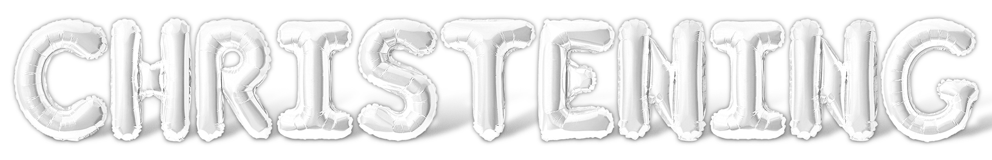 Letter Balloons - CHRISTENING 16" Inch Alphabet Letters Foil Mylar ...