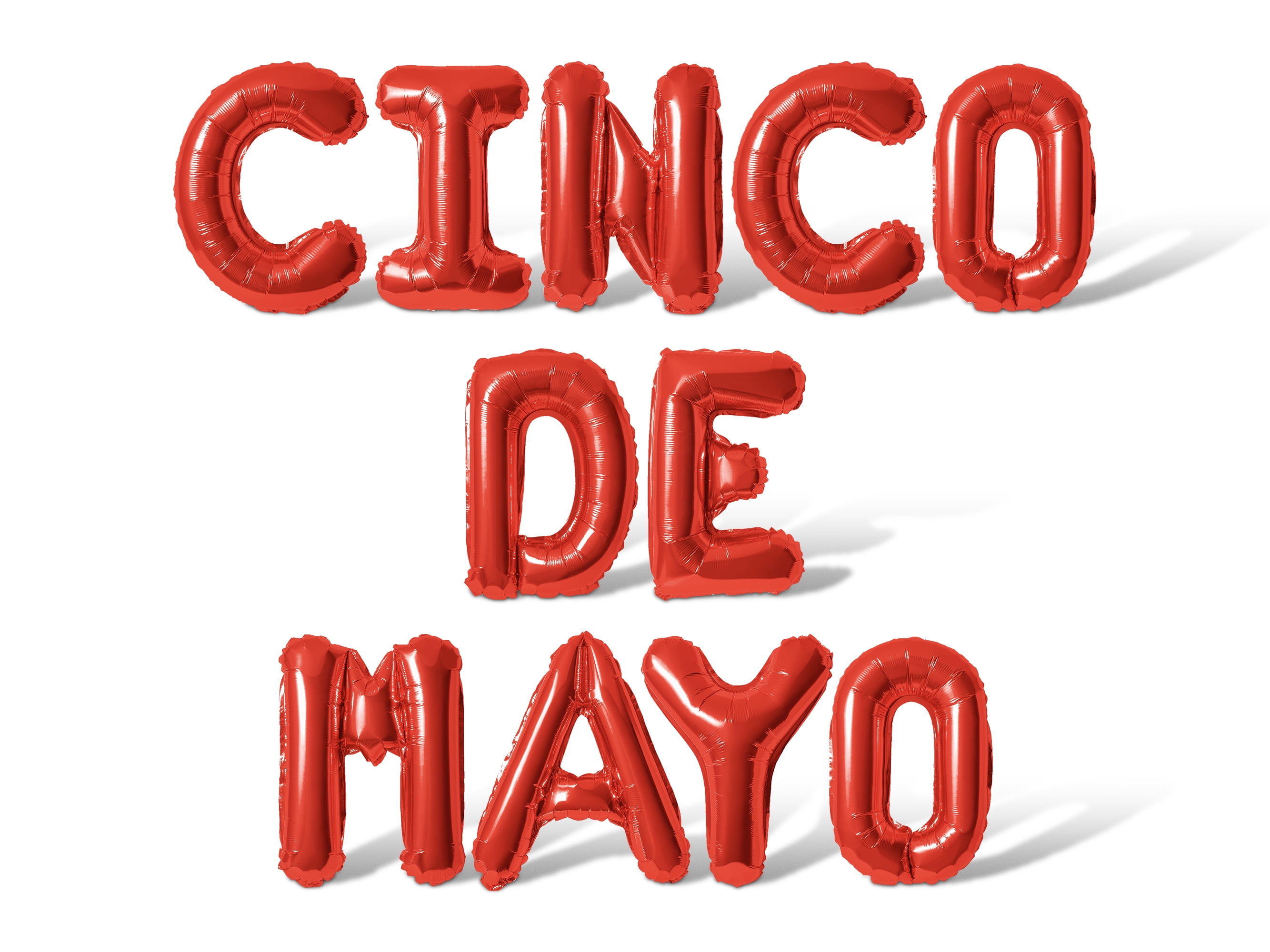 Letter Balloons - CINCO DE MAYO 16" Inch Alphabet Letters Foil Mylar ...