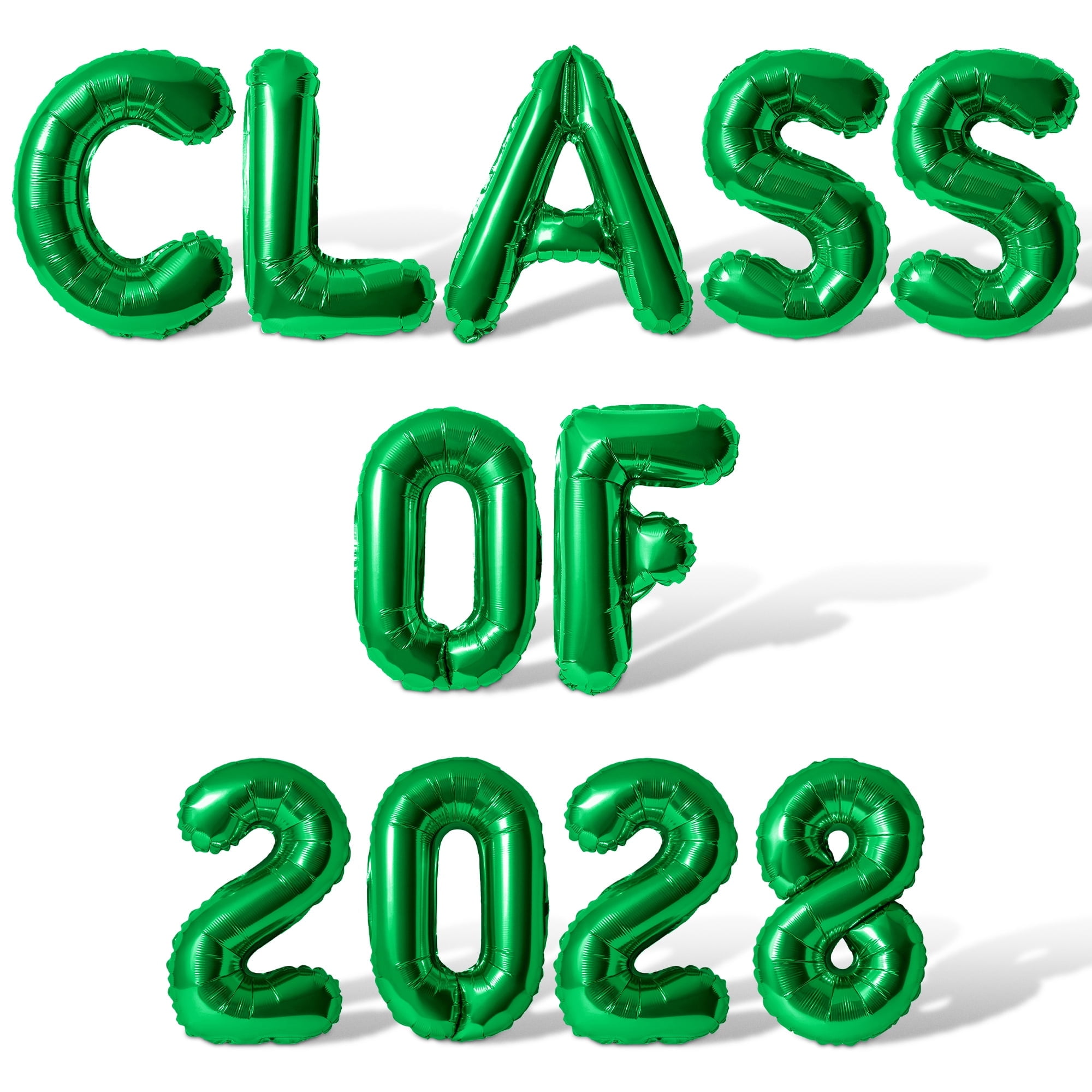 Letter Balloons - CLASS OF 2028 16" Inch Alphabet Letters Foil Mylar ...