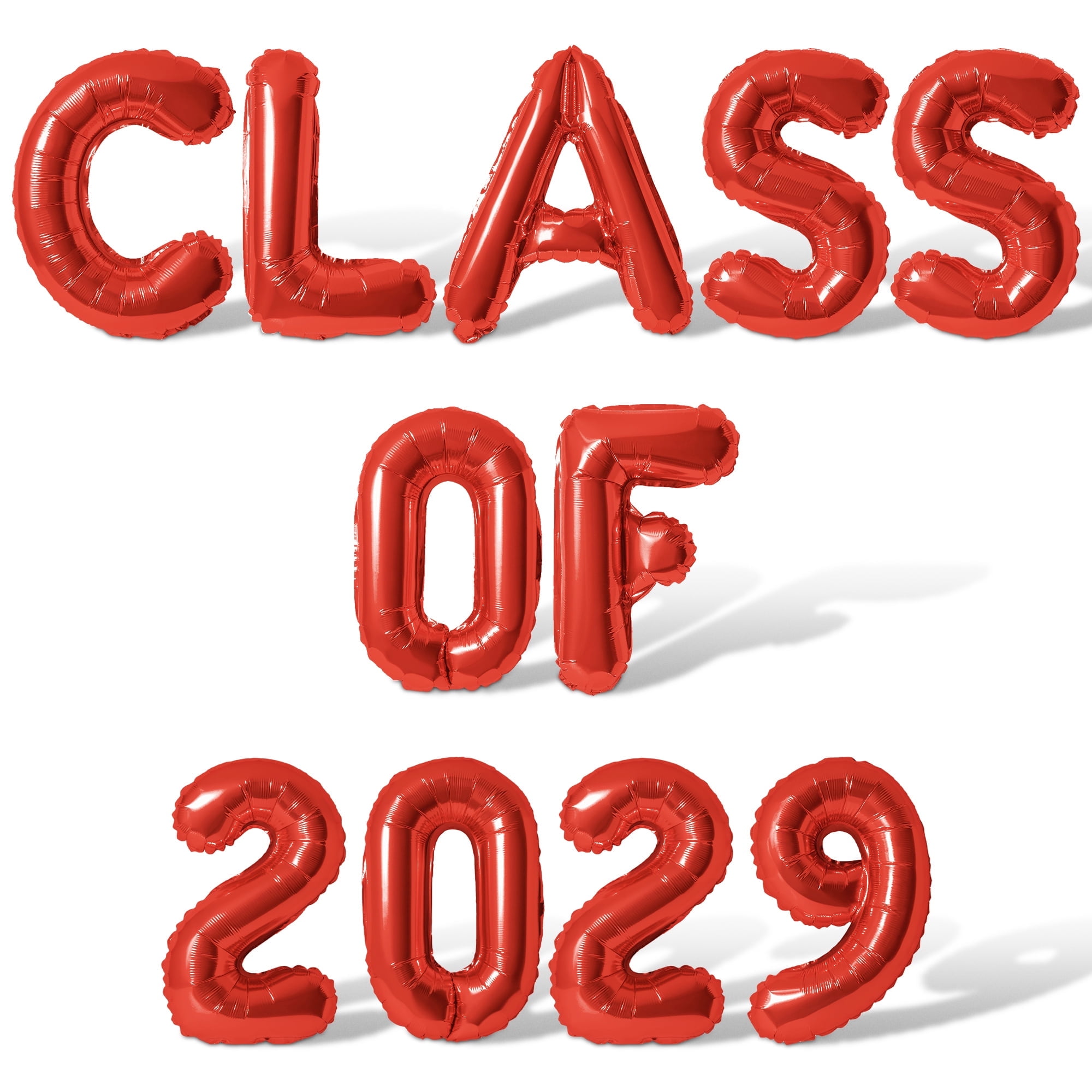 Letter Balloons - CLASS OF 2029 16" Inch Alphabet Letters Foil Mylar ...