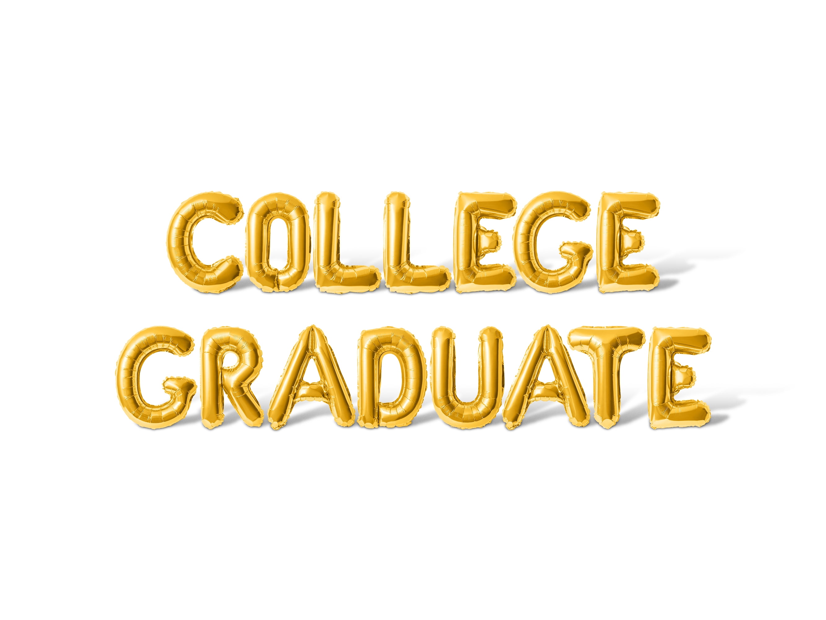 Letter Balloons - COLLEGE GRADUATE 16" Inch Alphabet Letters Foil Mylar ...