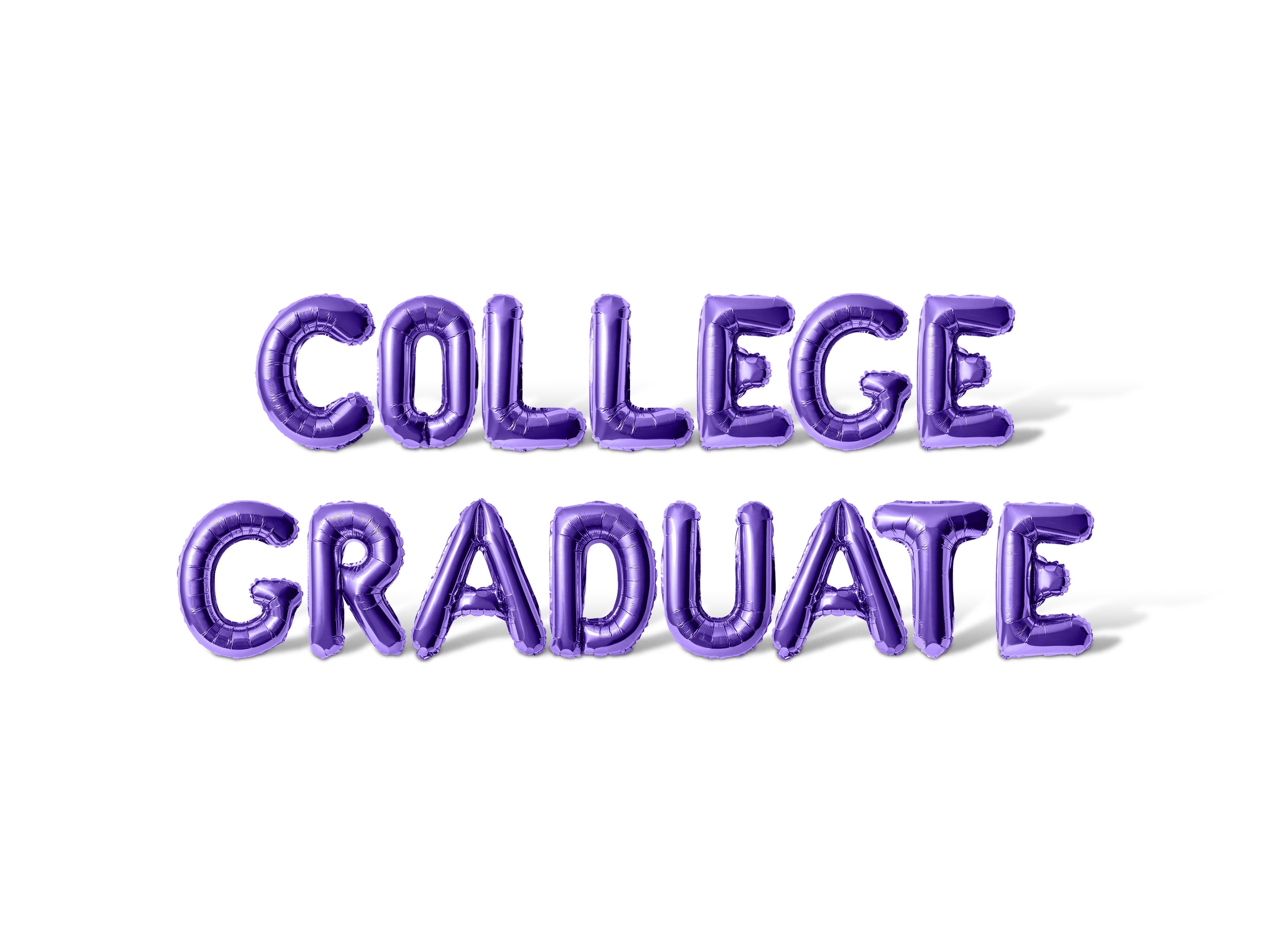 Letter Balloons - COLLEGE GRADUATE 16" Inch Alphabet Letters Foil Mylar ...