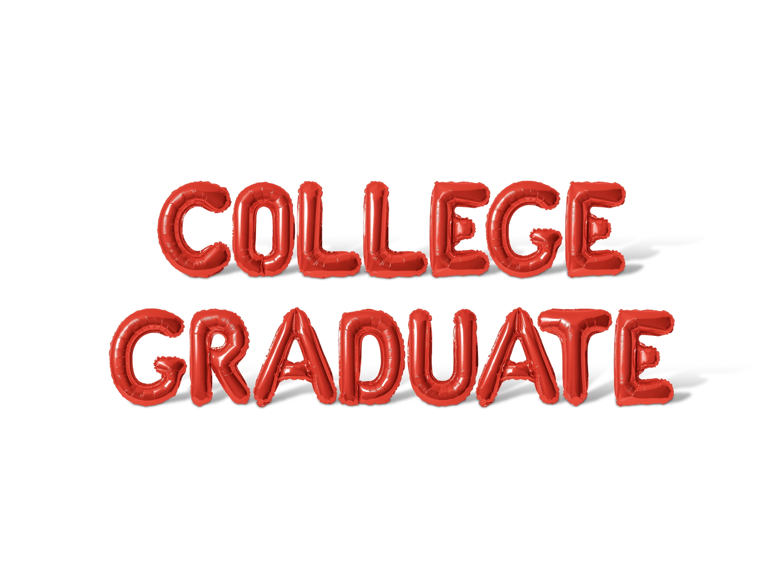 Letter Balloons - COLLEGE GRADUATE 16" Inch Alphabet Letters Foil Mylar ...