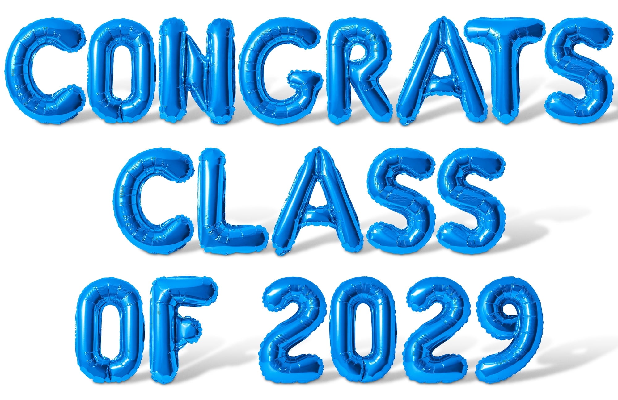 Letter Balloons - CONGRATS CLASS OF 2029 16" Inch Alphabet Letters Foil ...