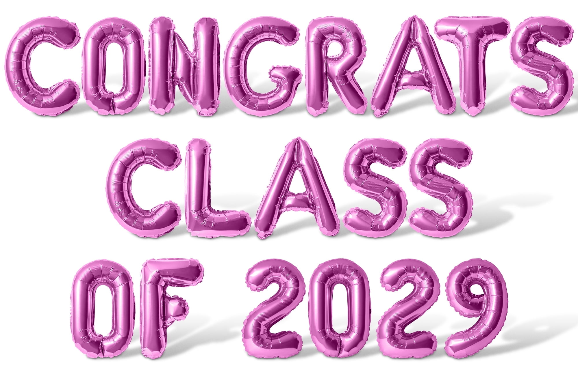 Letter Balloons - CONGRATS CLASS OF 2029 16" Inch Alphabet Letters Foil ...
