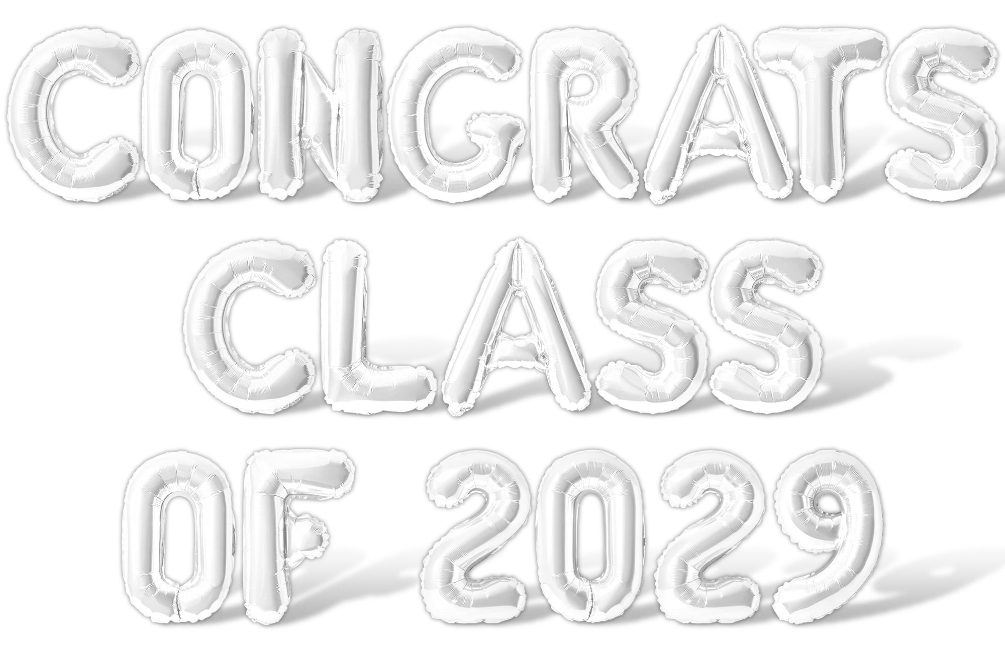 Letter Balloons - CONGRATS CLASS OF 2029 16" Inch Alphabet Letters Foil ...