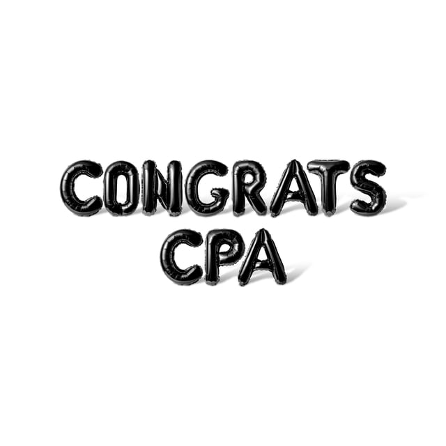 Letter Balloons - CONGRATS CPA 16" Inch Alphabet Letters Foil Mylar ...