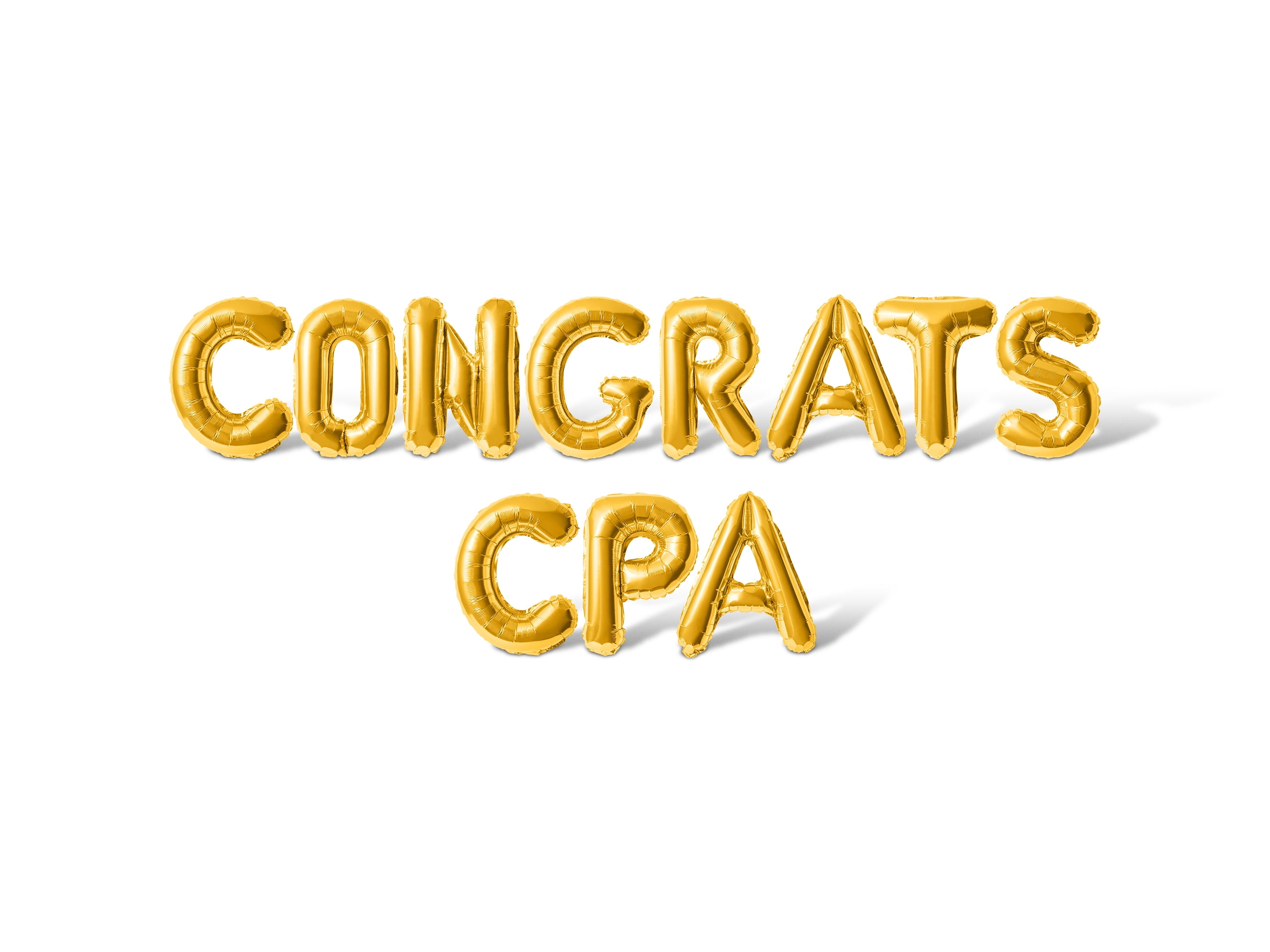 Letter Balloons - CONGRATS CPA 16" Inch Alphabet Letters Foil Mylar ...