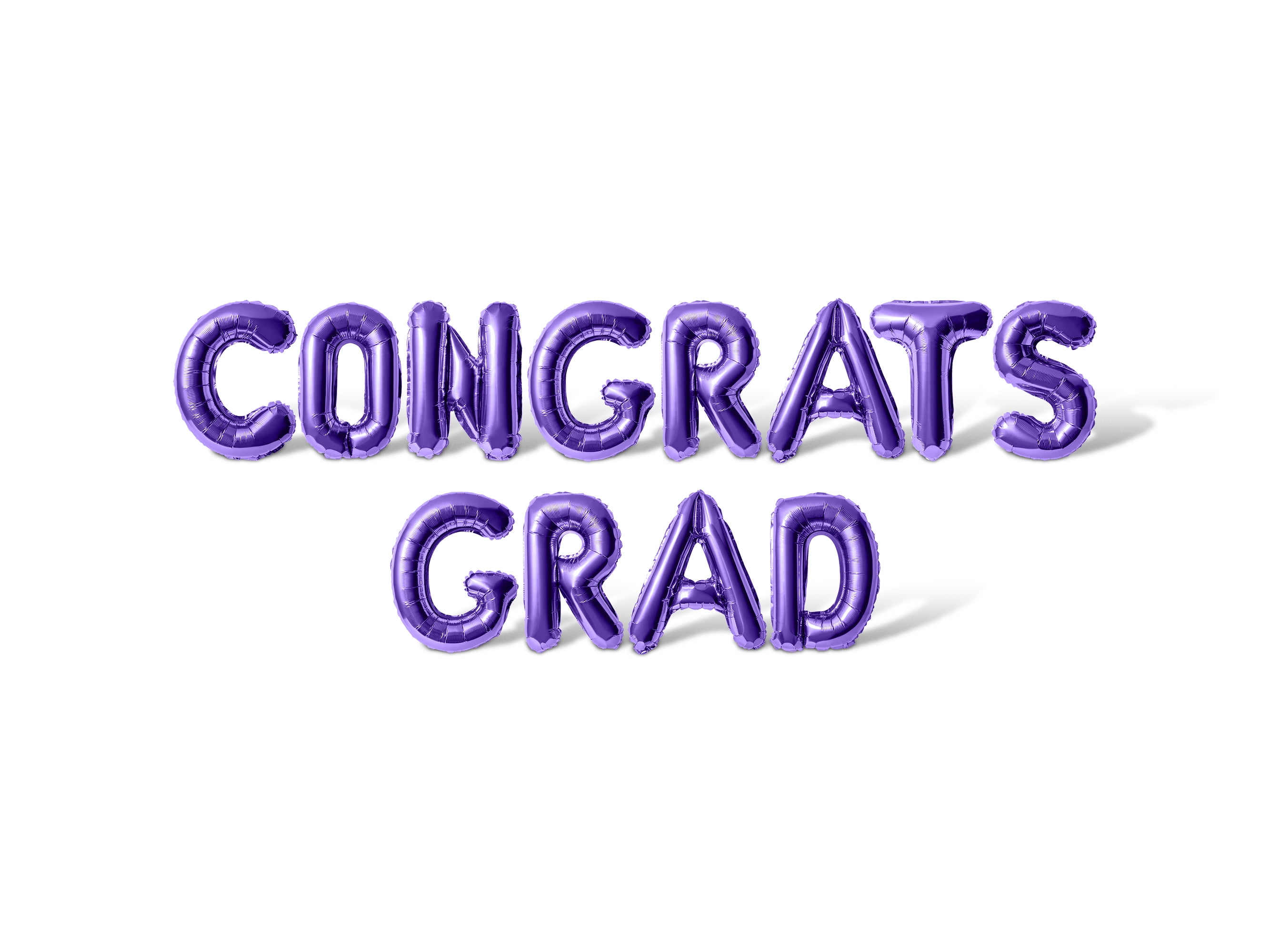 Letter Balloons - CONGRATS GRAD 16" Inch Alphabet Letters Foil Mylar ...