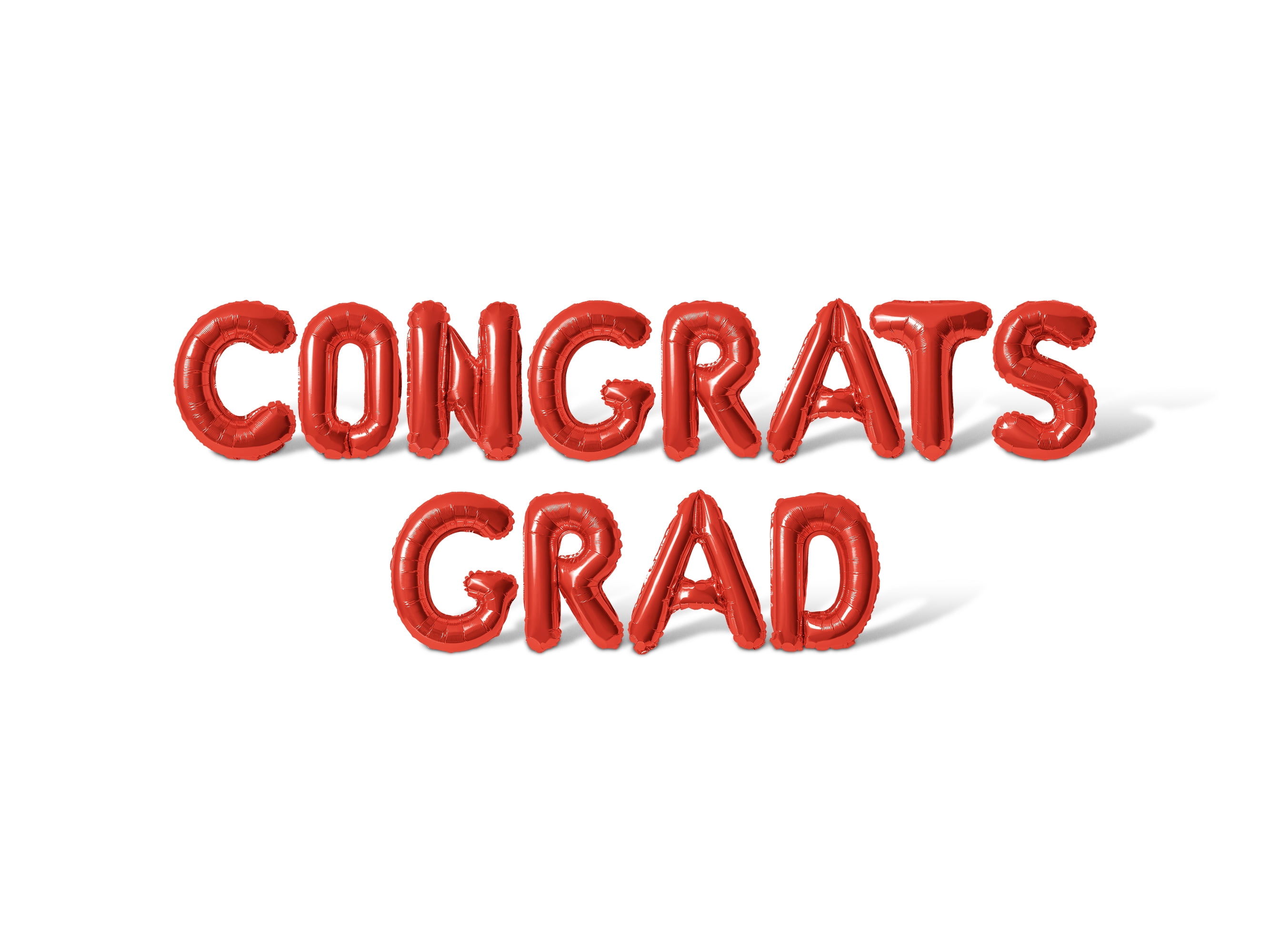 Letter Balloons - CONGRATS GRAD 16" Inch Alphabet Letters Foil Mylar ...