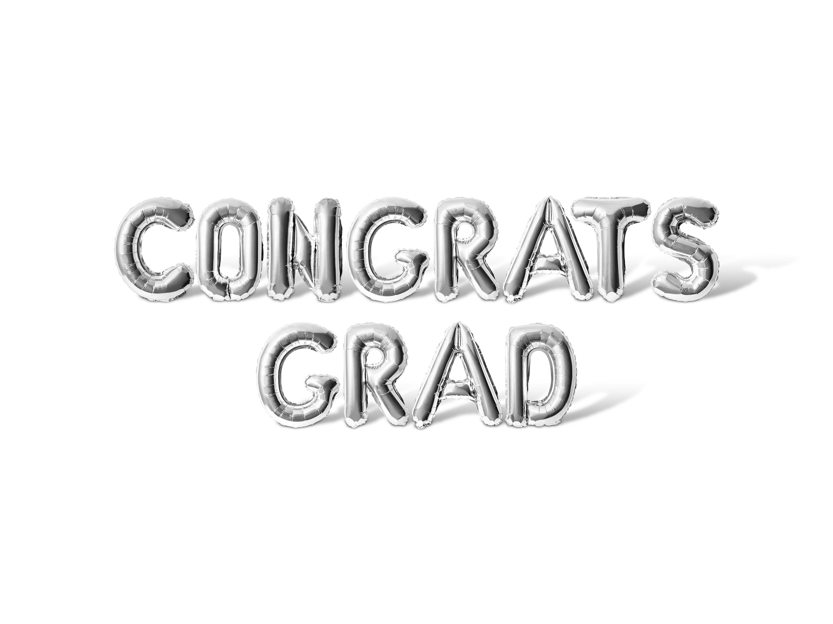 Letter Balloons - CONGRATS GRAD 16" Inch Alphabet Letters Foil Mylar ...