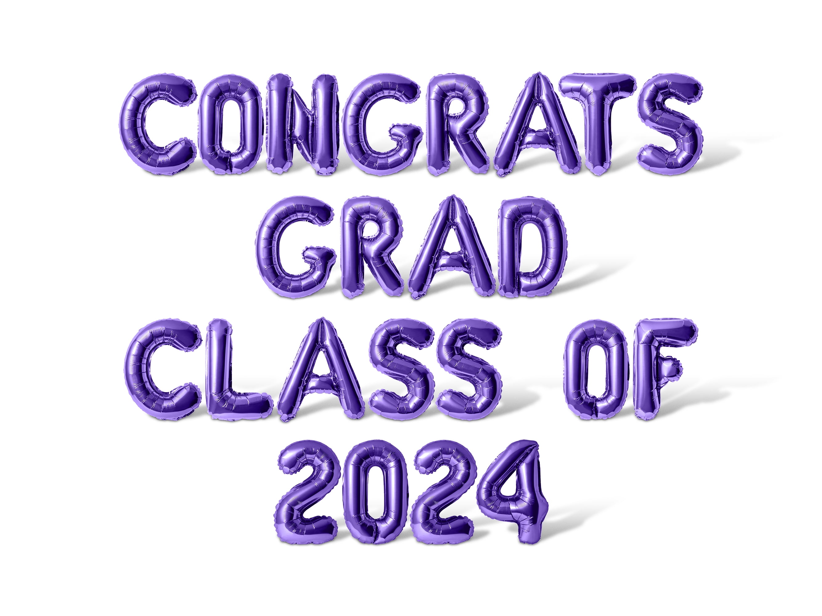 Letter Balloons - CONGRATS GRAD CLASS OF 2024 16" Inch Alphabet Letters ...