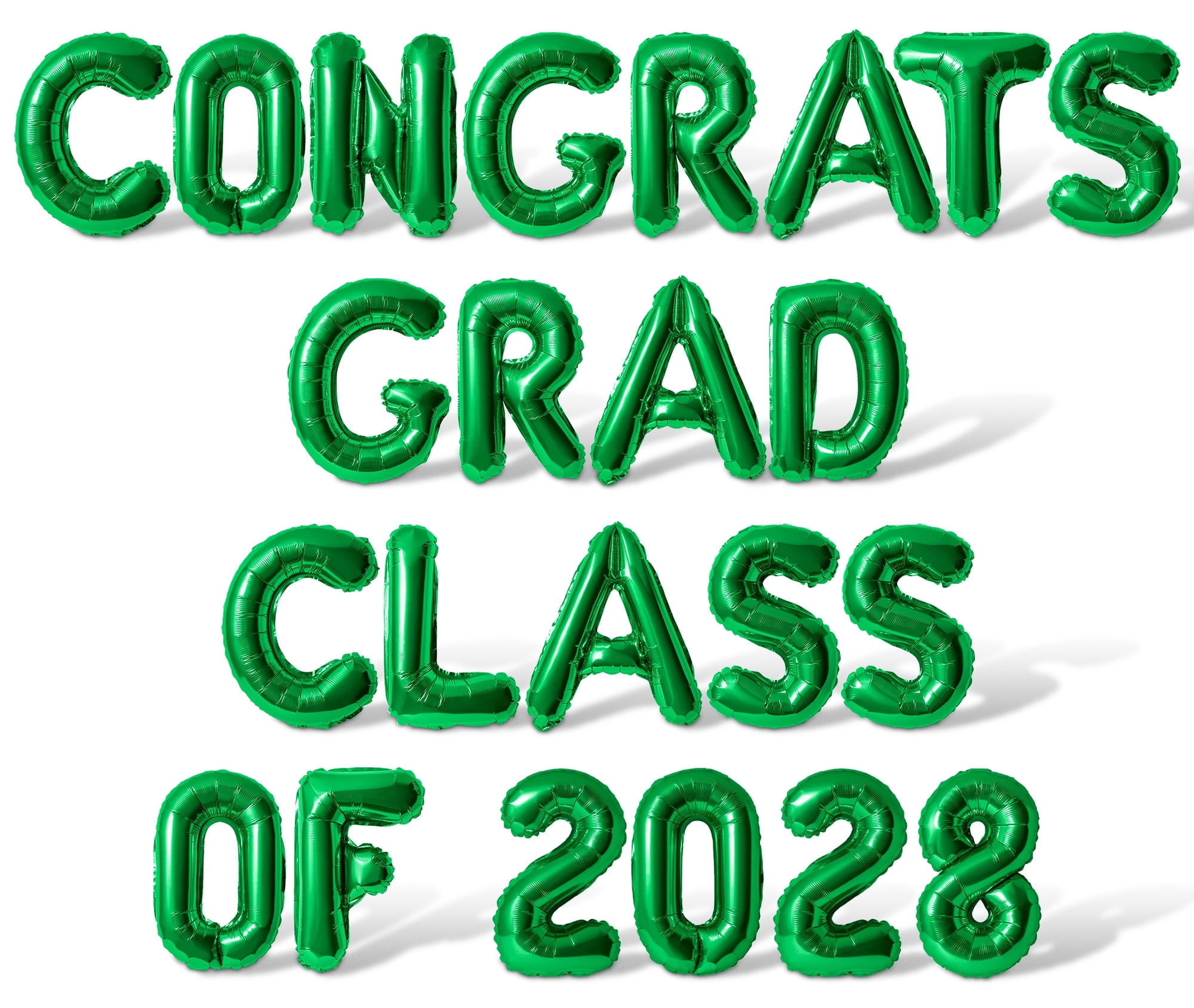 Letter Balloons - CONGRATS GRAD CLASS OF 2028 16" Inch Alphabet Letters ...