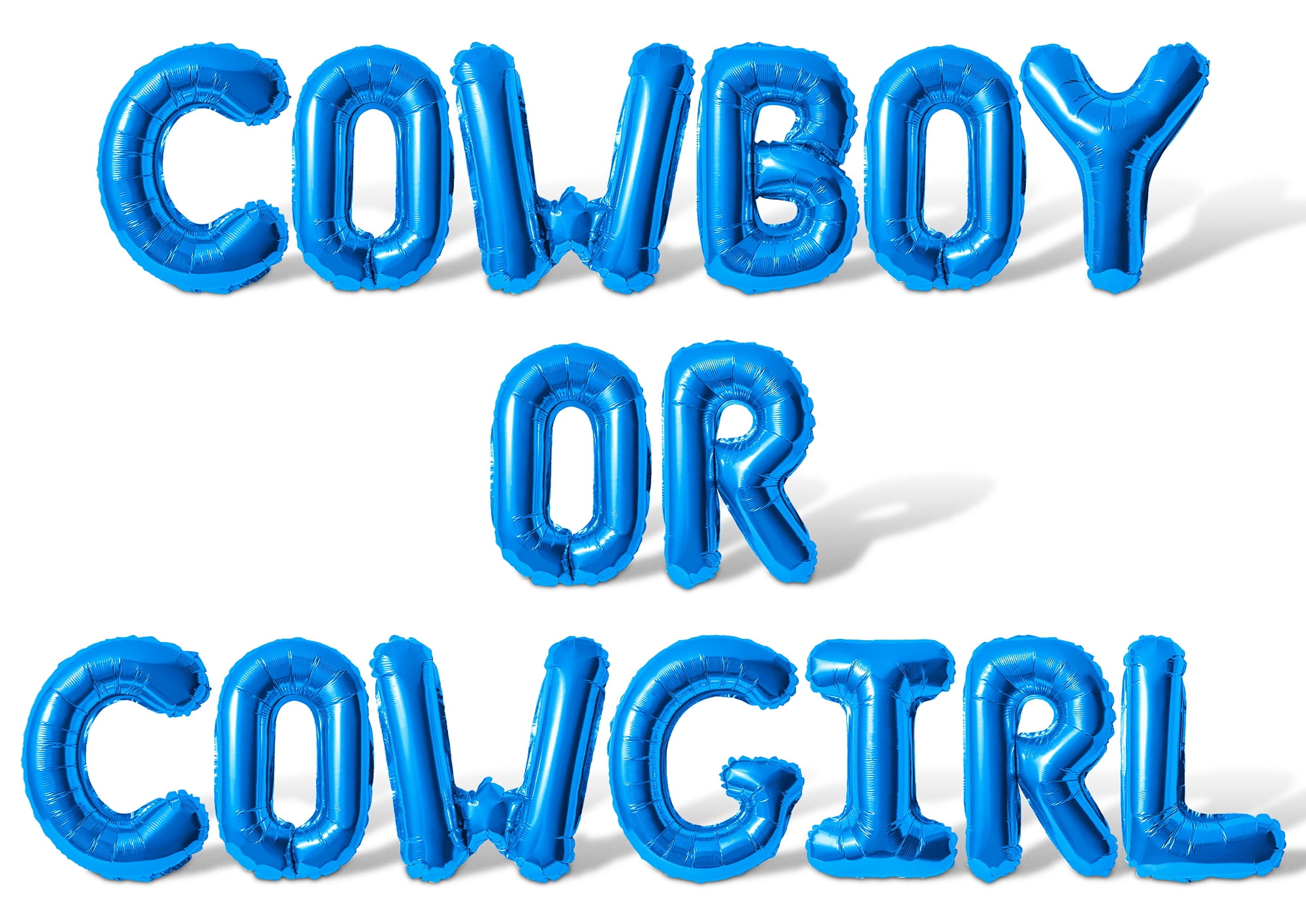 Letter Balloons - COWBOY OR COWGIRL 16" Inch Alphabet Letters Foil ...