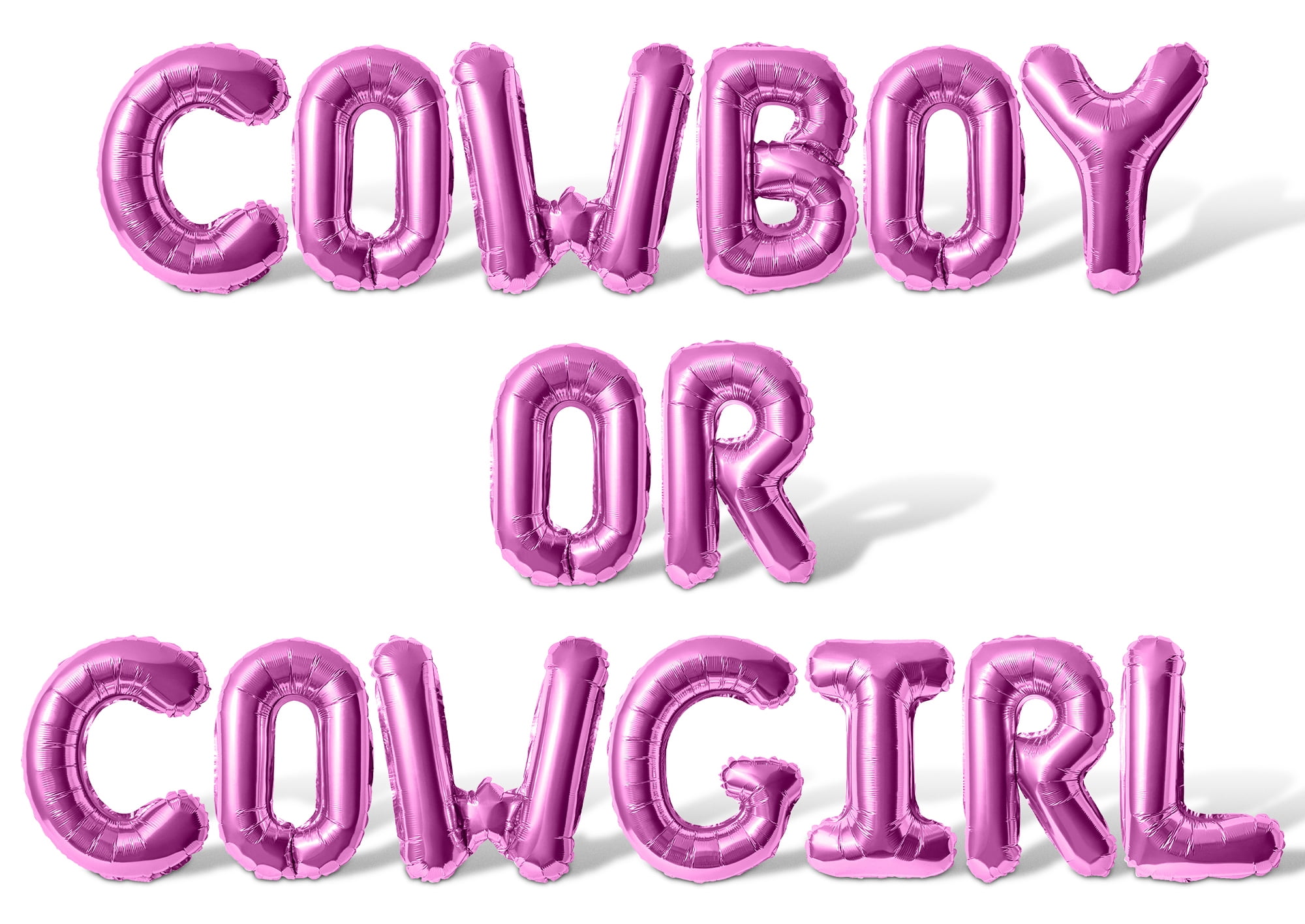 Letter Balloons - COWBOY OR COWGIRL 16" Inch Alphabet Letters Foil ...