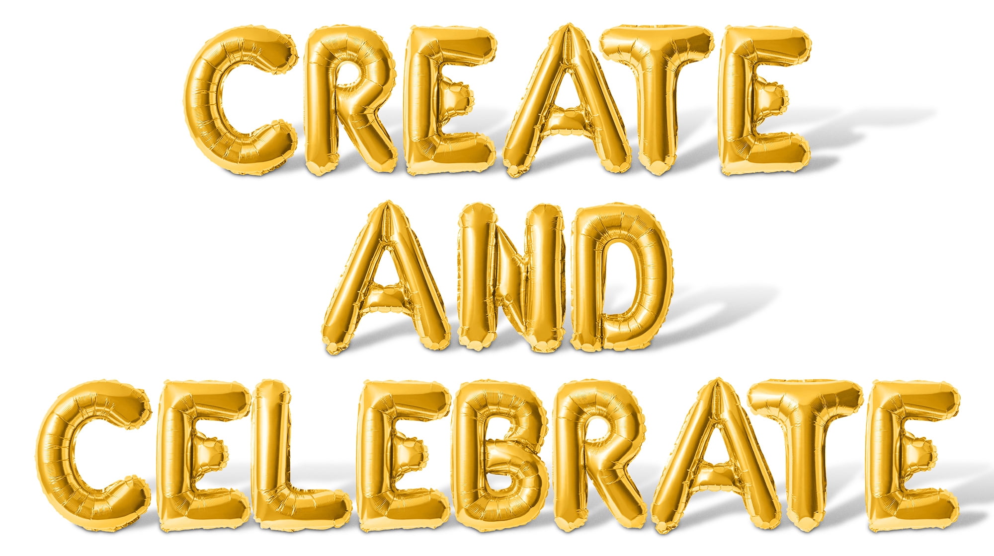 Letter Balloons - CREATE AND CELEBRATE 16" Inch Alphabet Letters Foil ...