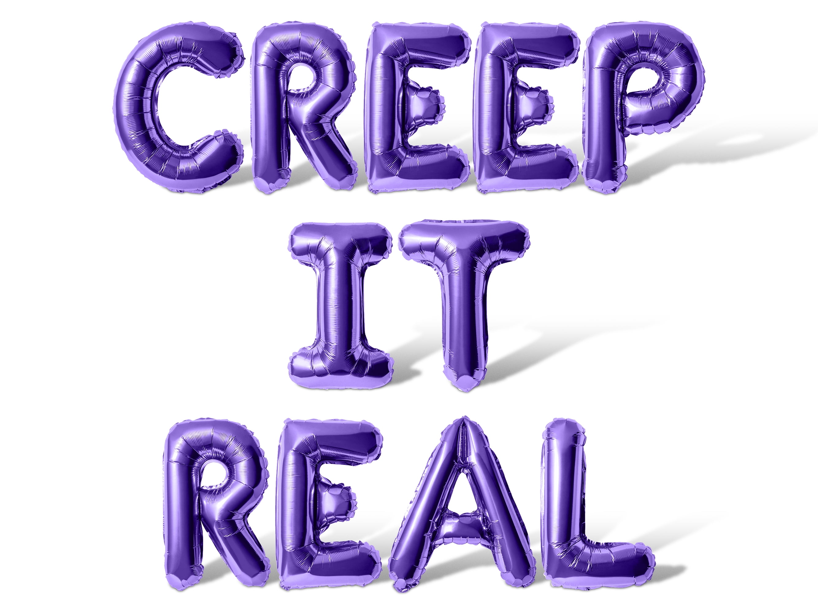 Letter Balloons - CREEP IT REAL 16" Inch Alphabet Letters Foil Mylar ...
