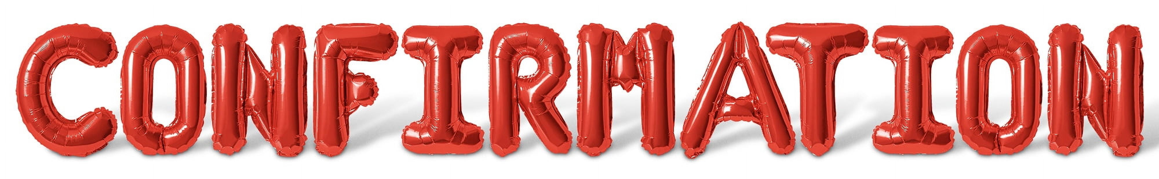 Letter Balloons - Confirmation 16" Inch Alphabet Letters Foil Mylar ...