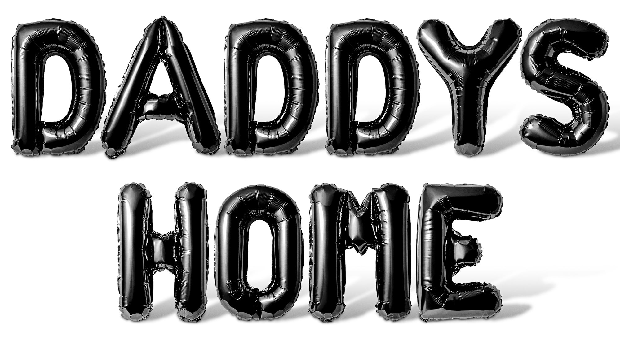 Letter Balloons - DADDYS HOME 16" Inch Alphabet Letters Foil Mylar ...