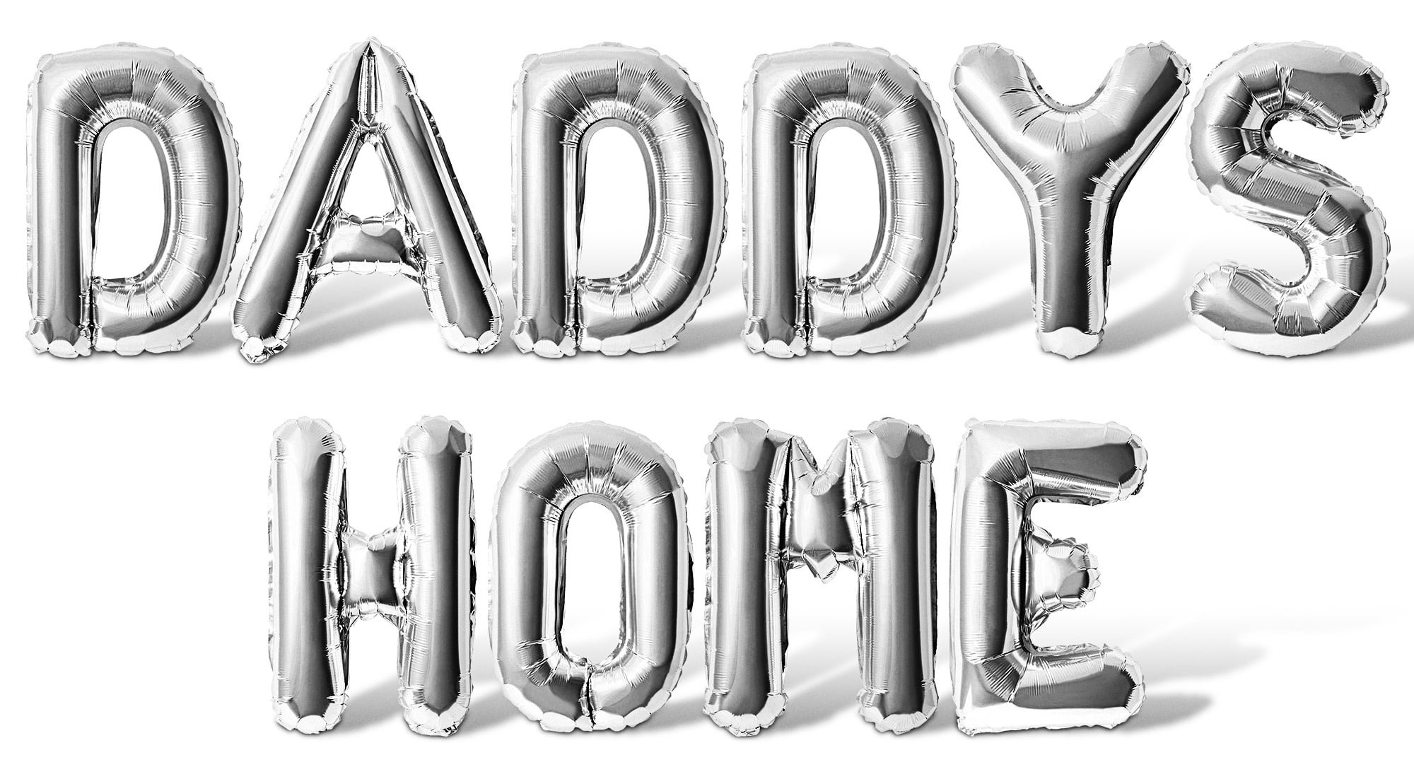 Letter Balloons - DADDYS HOME 16" Inch Alphabet Letters Foil Mylar ...