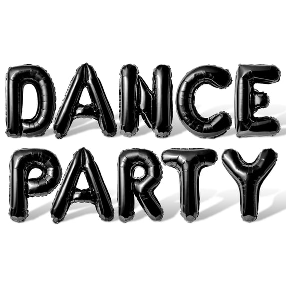 Letter Balloons - DANCE PARTY 16" Inch Alphabet Letters Foil Mylar ...