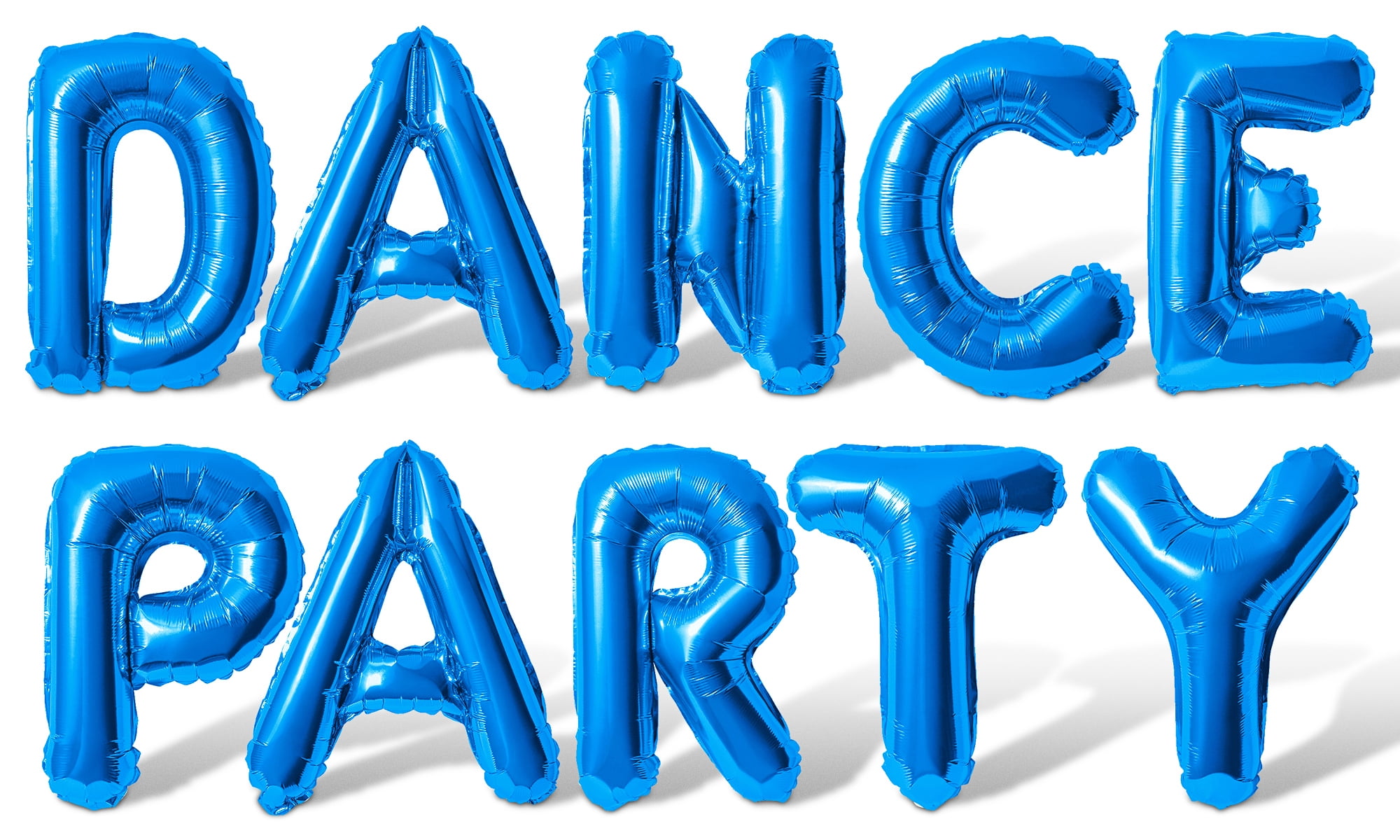 Letter Balloons - DANCE PARTY 16" Inch Alphabet Letters Foil Mylar ...