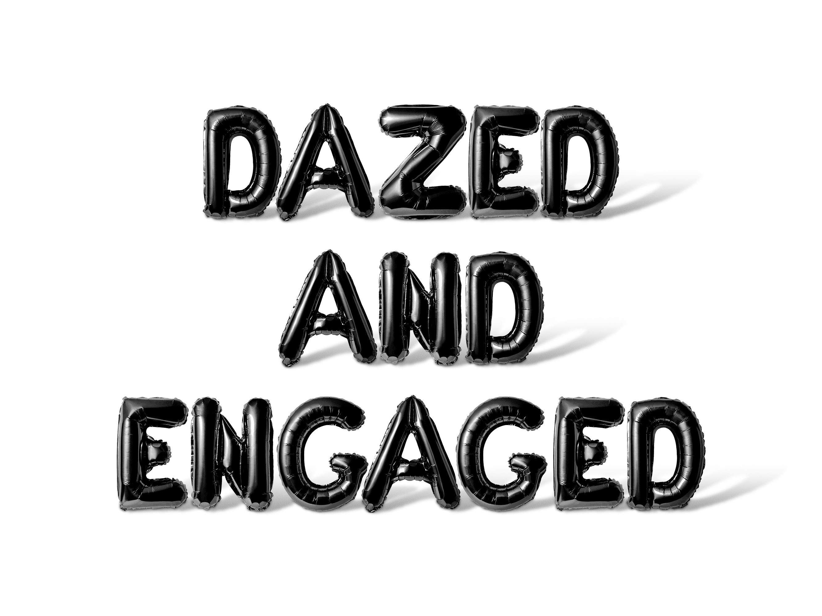 Letter Balloons - DAZED AND ENGAGED 16" Inch Alphabet Letters Foil ...