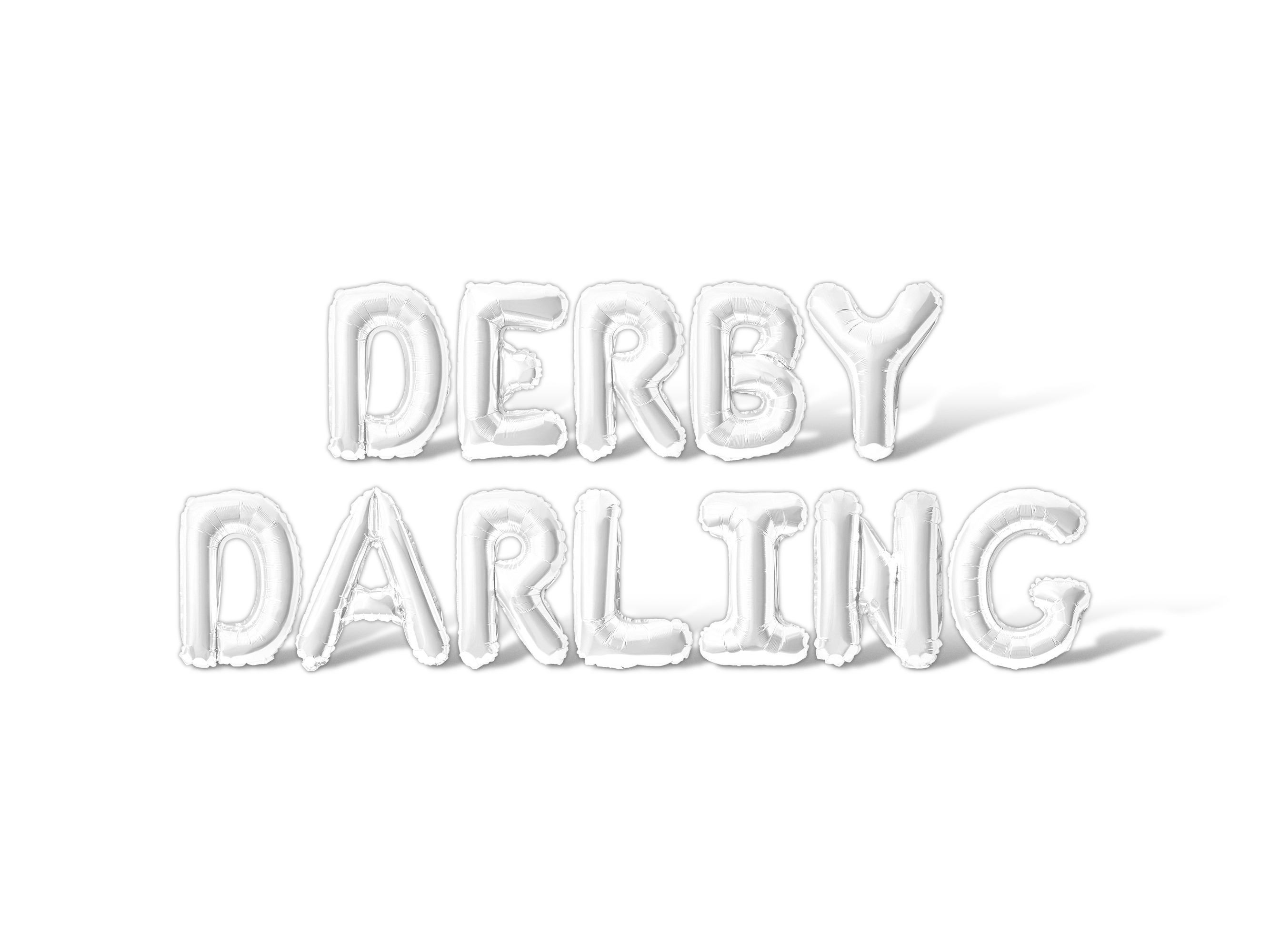 Letter Balloons - DERBY DARLING 16" Inch Alphabet Letters Foil Mylar ...