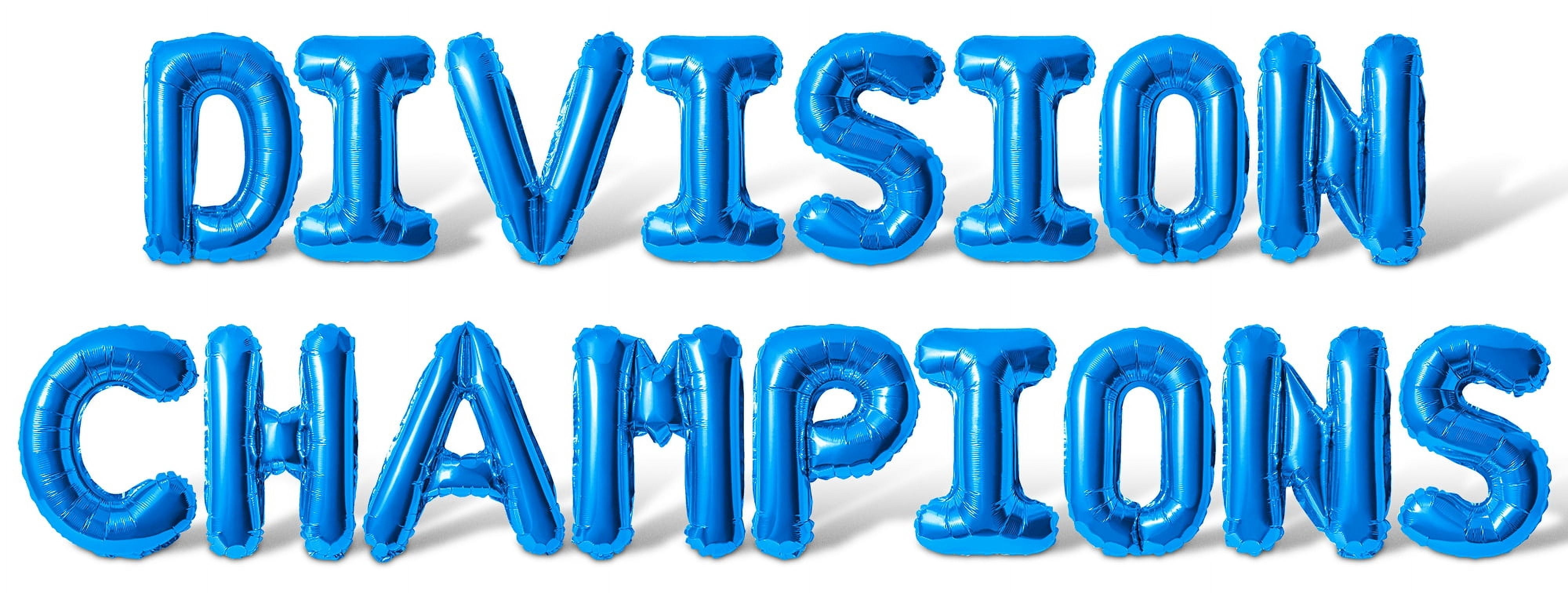 Letter Balloons - DIVISION CHAMPIONS 16" Inch Alphabet Letters Foil ...
