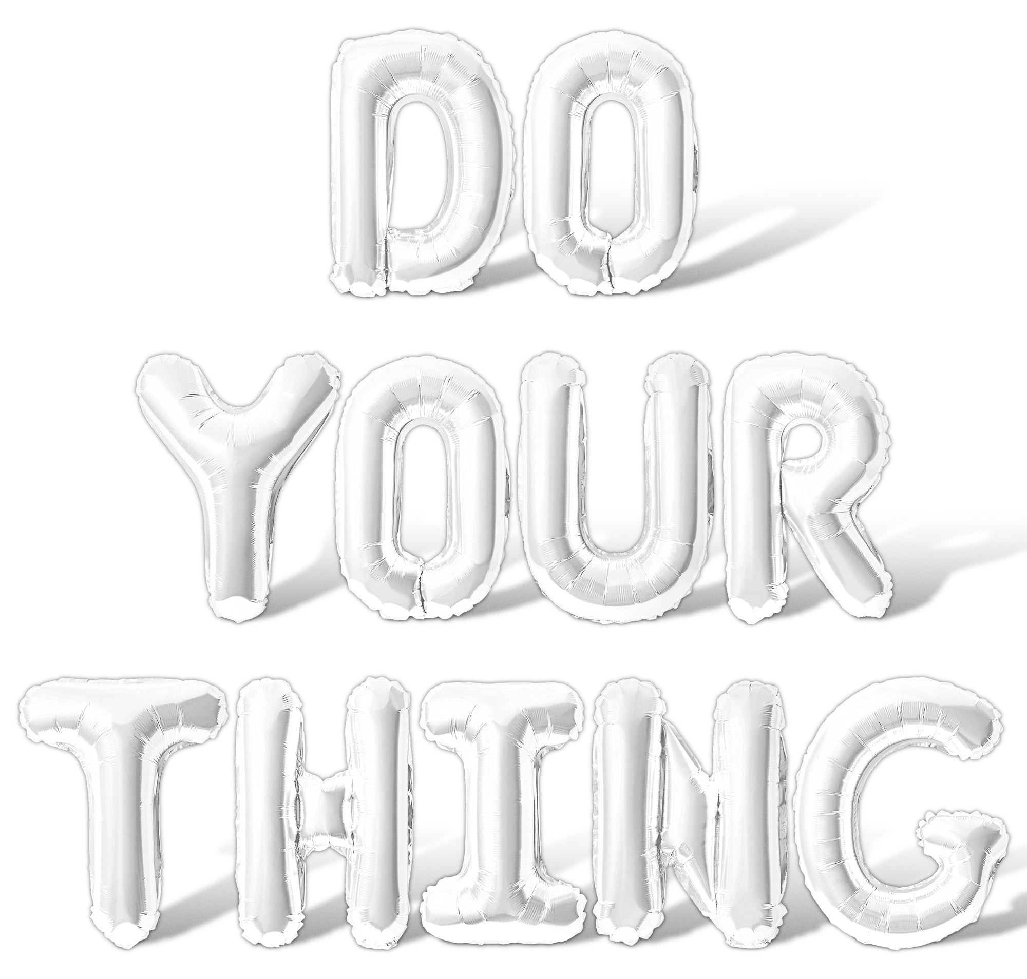 Letter Balloons - DO YOUR THING 16" Inch Alphabet Letters Foil Mylar ...