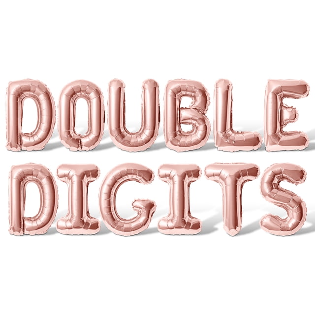 Letter Balloons - DOUBLE DIGITS 16" Inch Alphabet Letters Foil Mylar ...