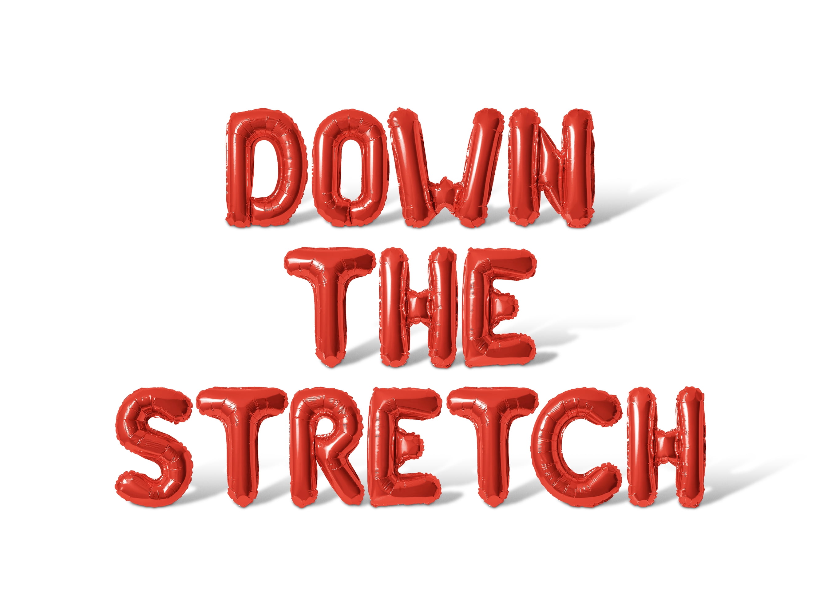 Letter Balloons - DOWN THE STRETCH 16" Inch Alphabet Letters Foil Mylar ...