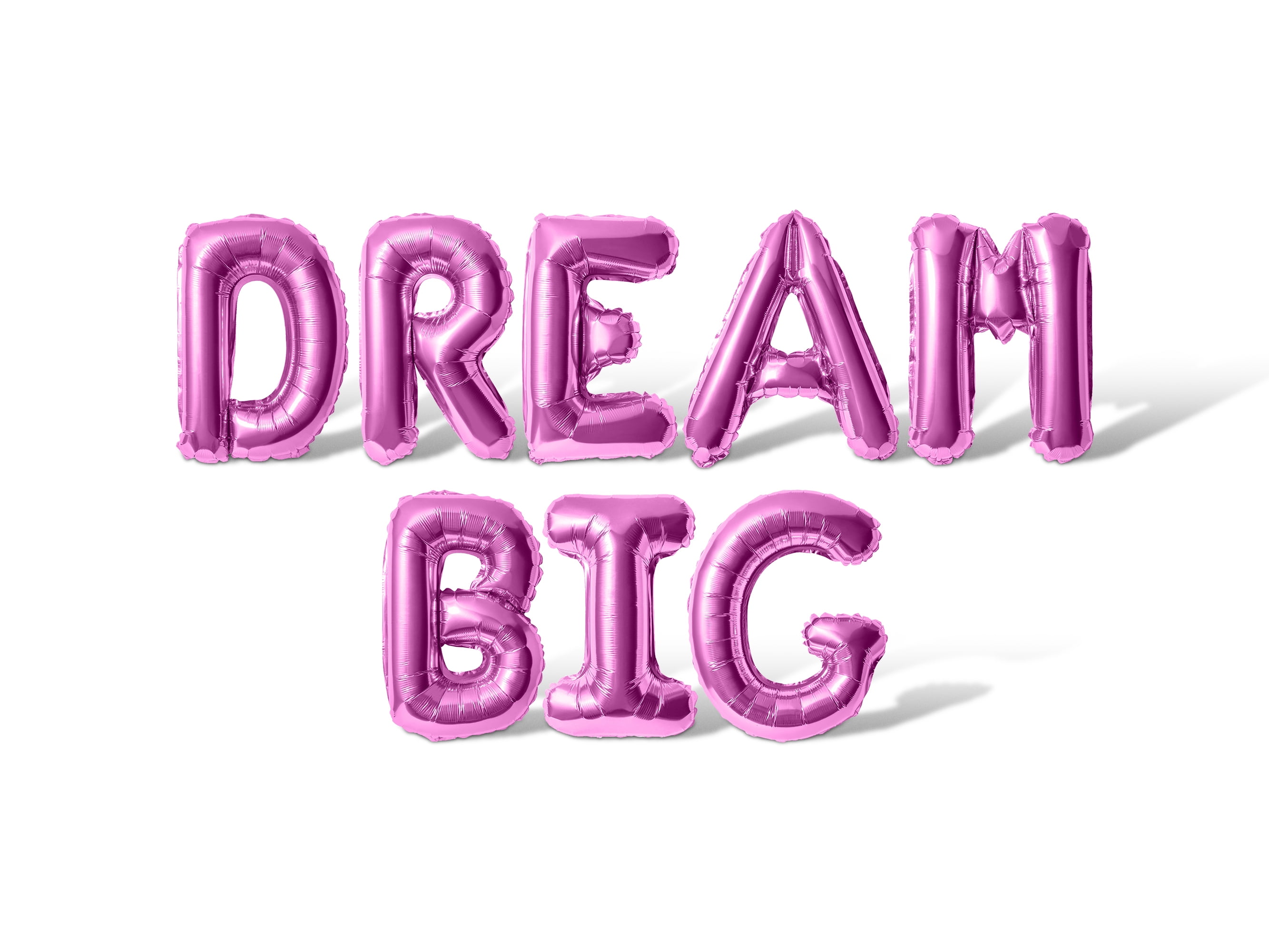 Letter Balloons - DREAM BIG 16" Inch Alphabet Letters Foil Mylar ...