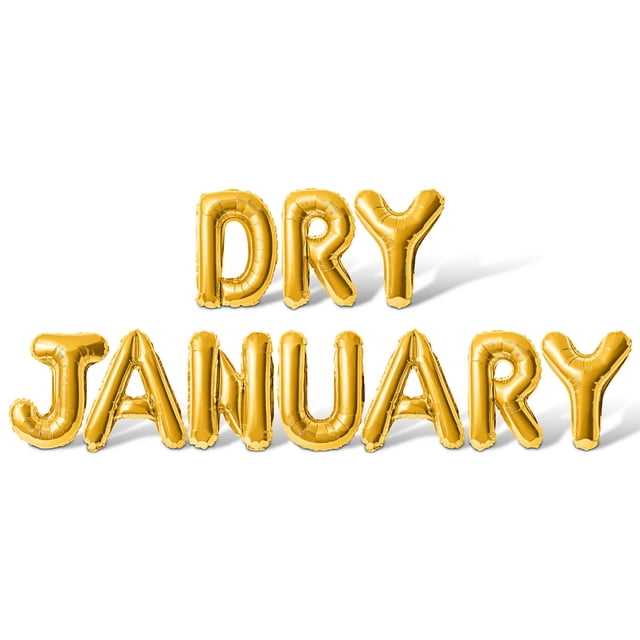 Letter Balloons - DRY JANUARY 16" Inch Alphabet Letters Foil Mylar ...