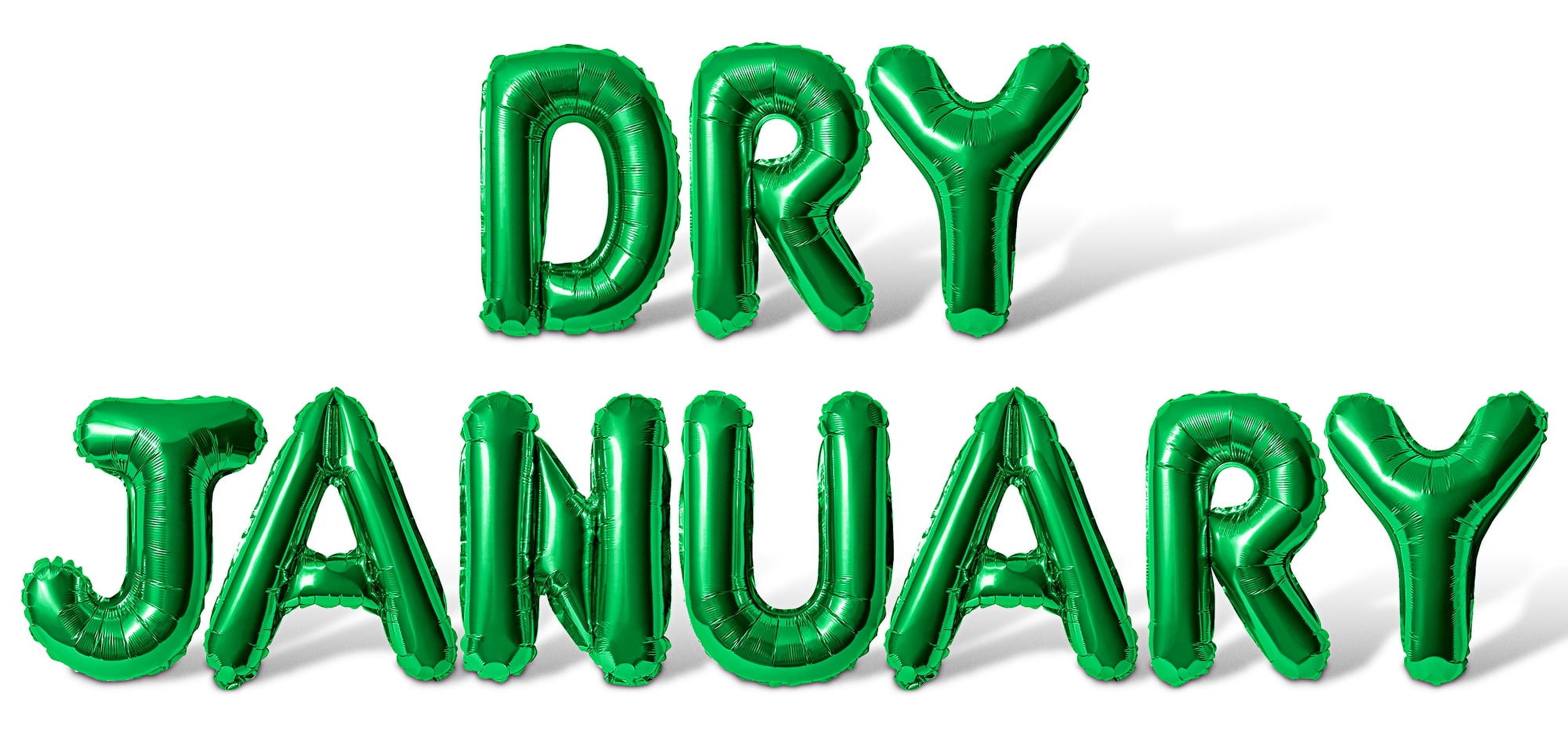 Letter Balloons - DRY JANUARY 16" Inch Alphabet Letters Foil Mylar ...