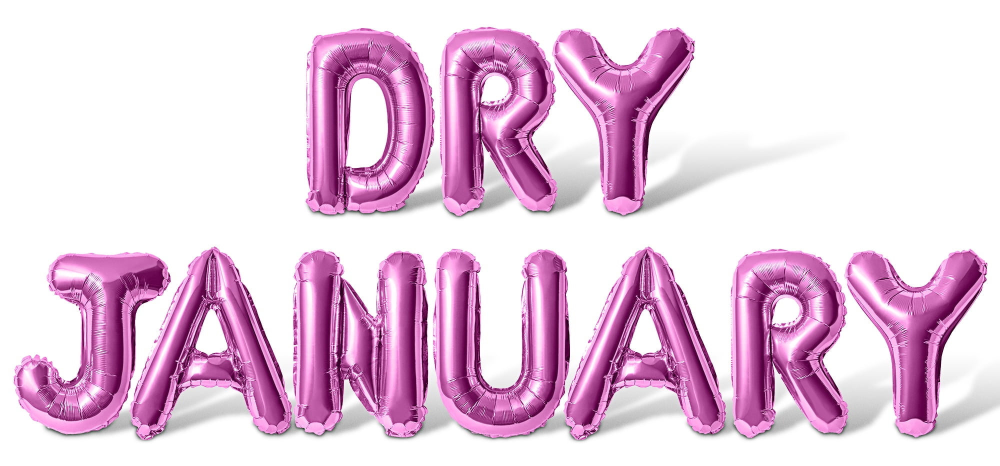 Letter Balloons - DRY JANUARY 16" Inch Alphabet Letters Foil Mylar ...