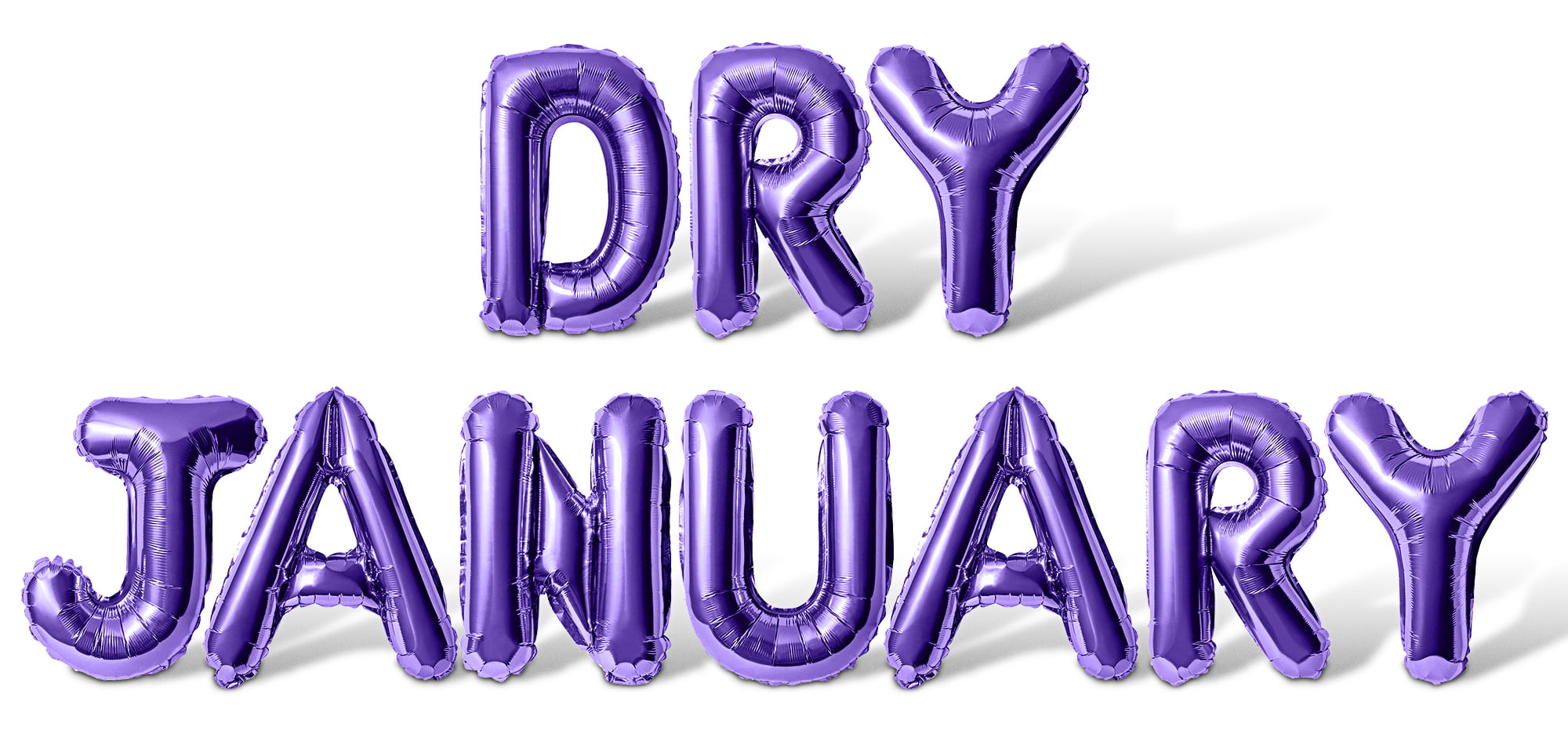 Letter Balloons - DRY JANUARY 16" Inch Alphabet Letters Foil Mylar ...