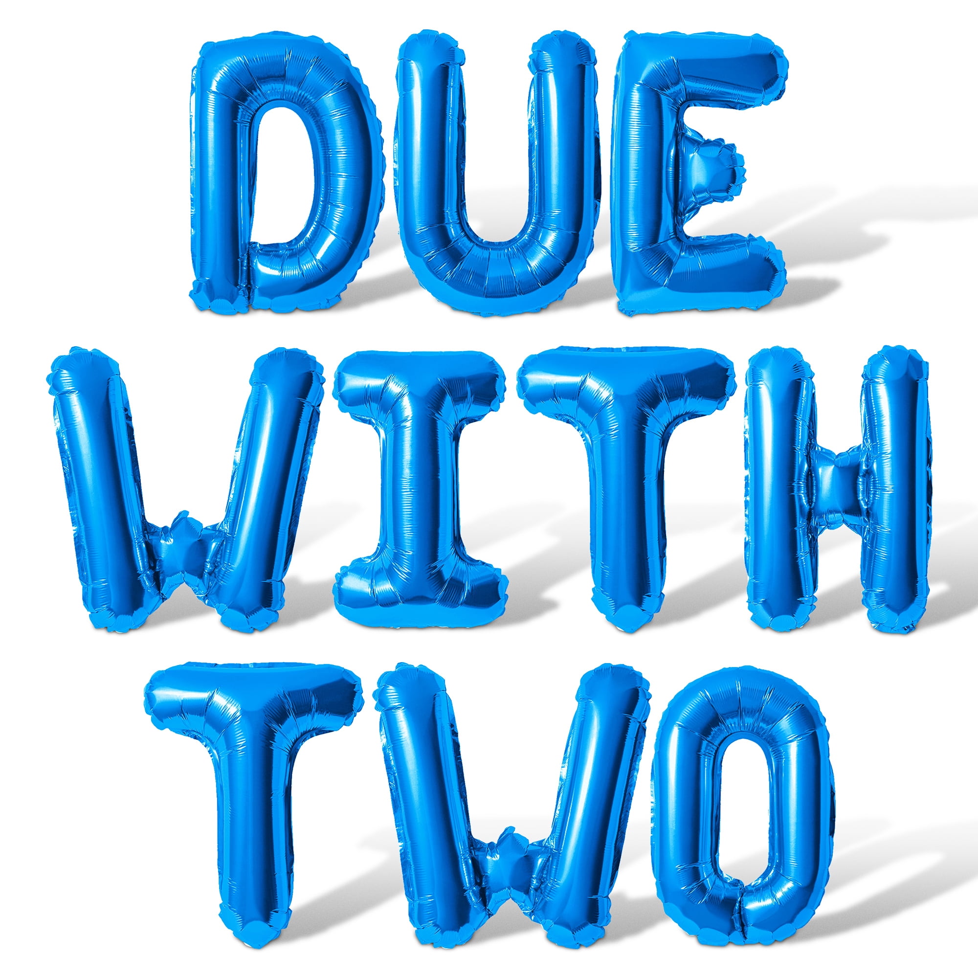 Letter Balloons - DUE WITH TWO 16" Inch Alphabet Letters Foil Mylar ...