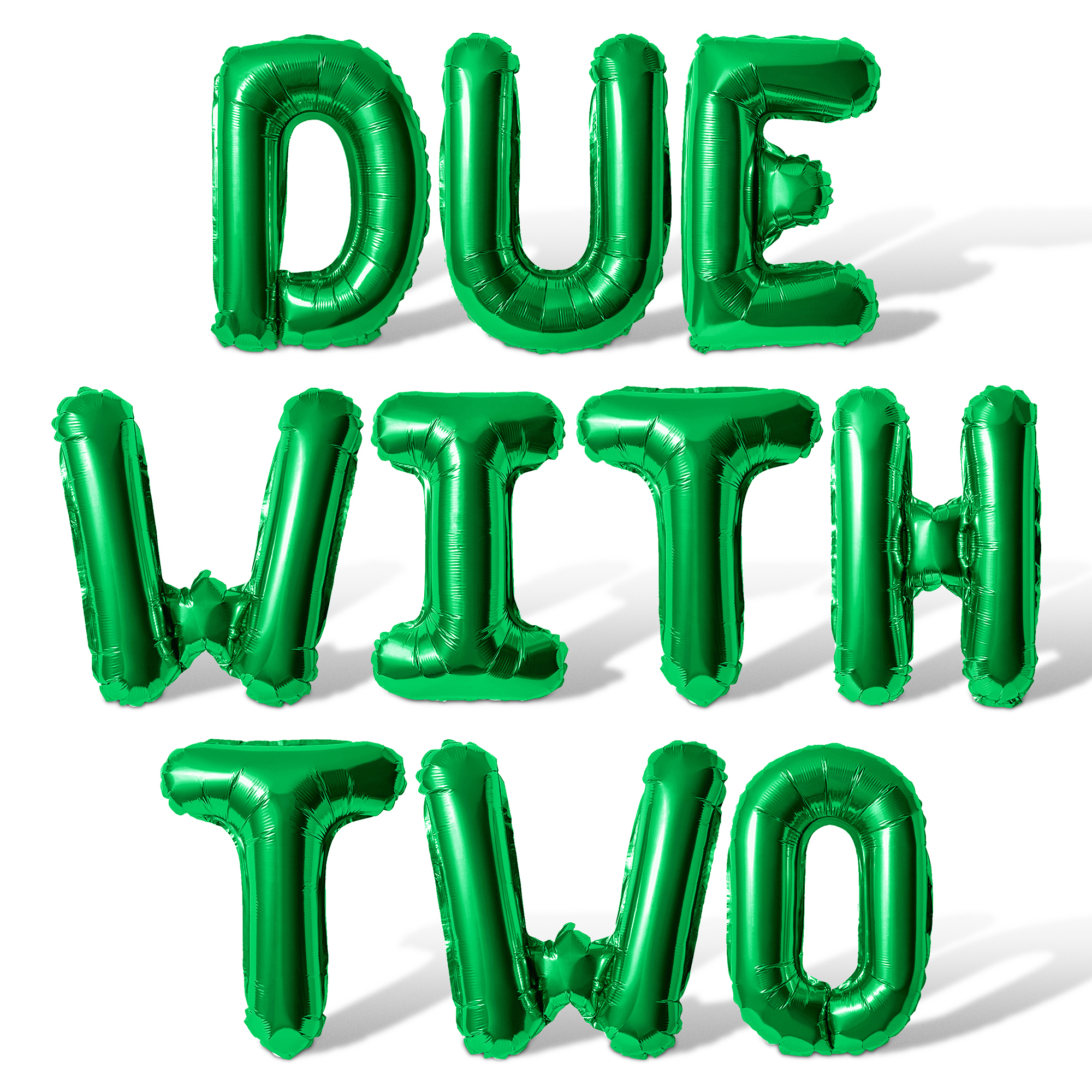 Letter Balloons - DUE WITH TWO 16" Inch Alphabet Letters Foil Mylar ...