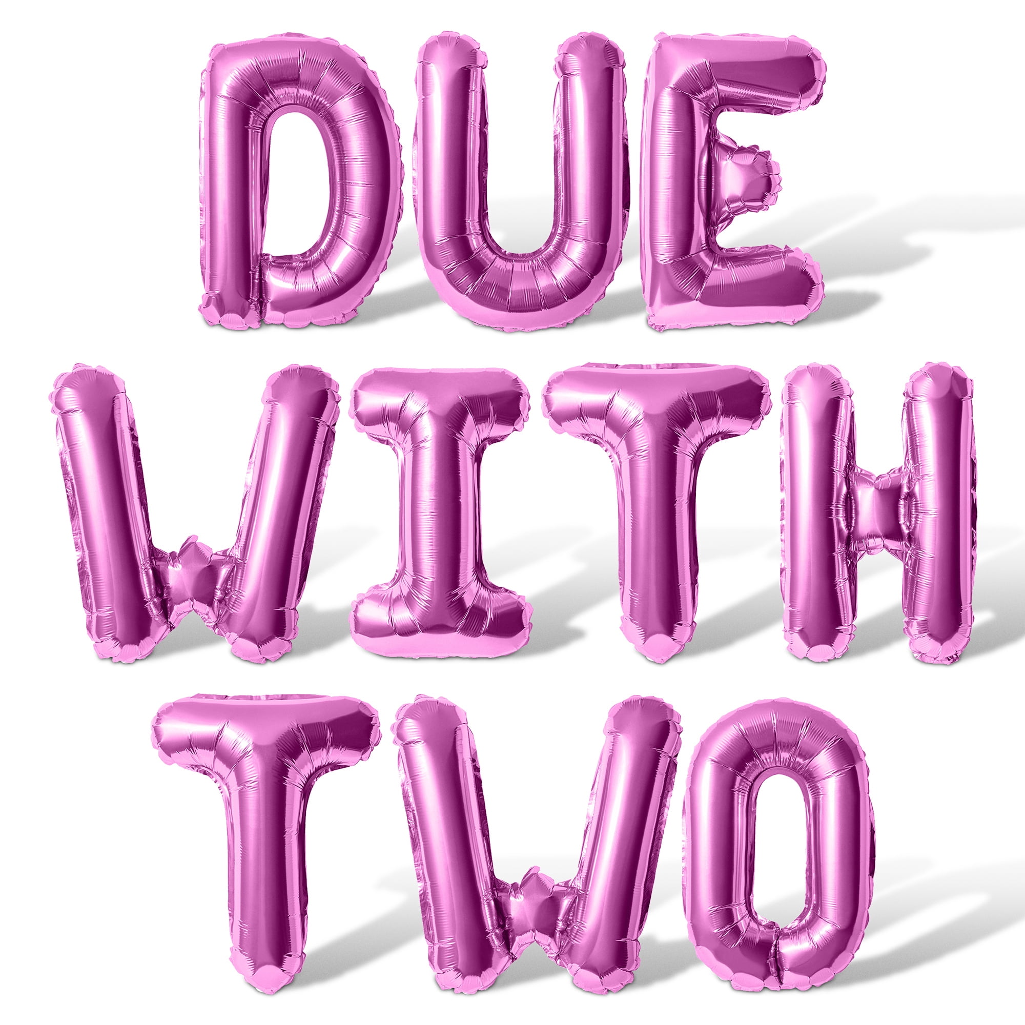 Letter Balloons - DUE WITH TWO 16" Inch Alphabet Letters Foil Mylar ...