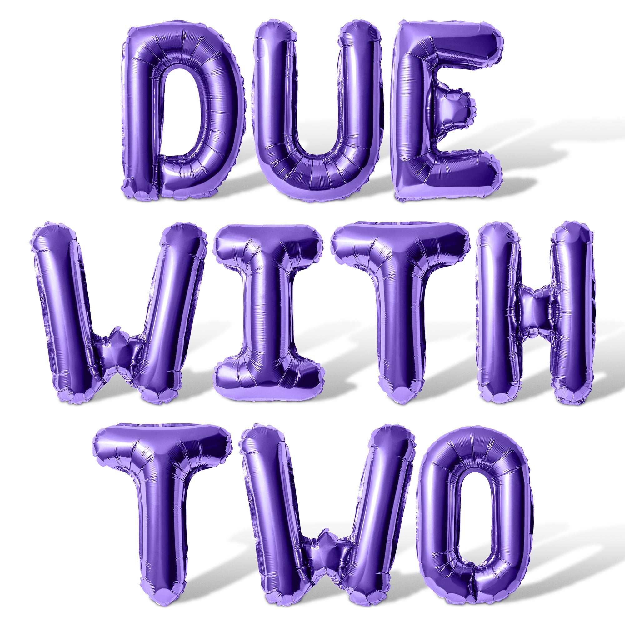 Letter Balloons - DUE WITH TWO 16" Inch Alphabet Letters Foil Mylar ...