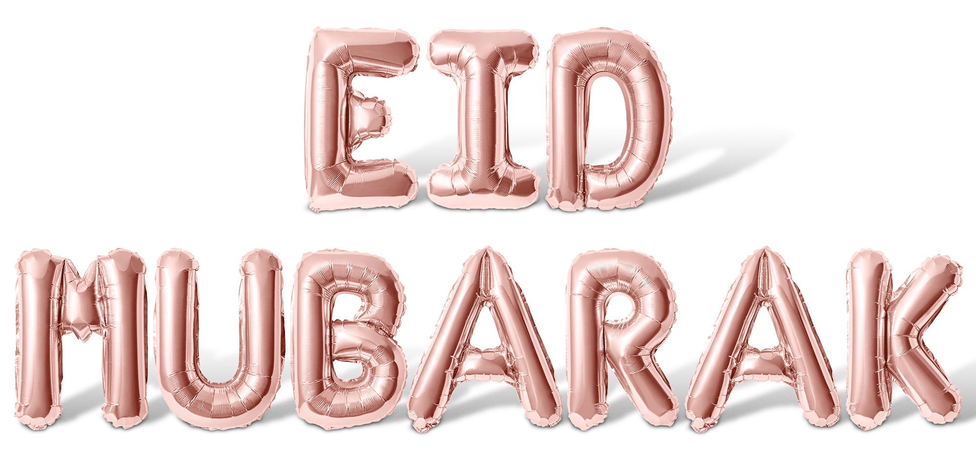 Letter Balloons - EID MUBARAK 16" Inch Alphabet Letters Foil Mylar ...