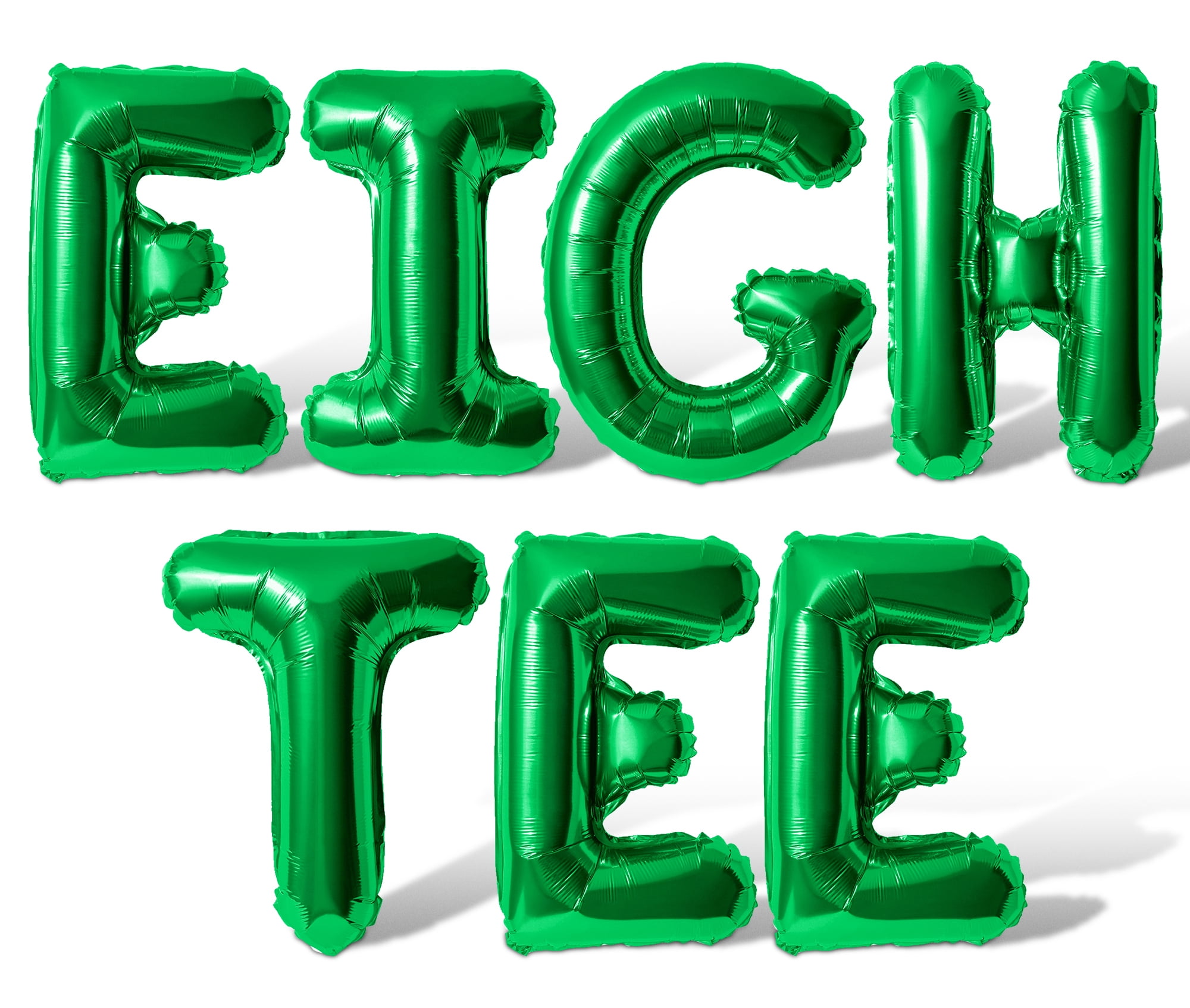 Letter Balloons - EIGH TEE 16" Inch Alphabet Letters Foil Mylar Balloon ...