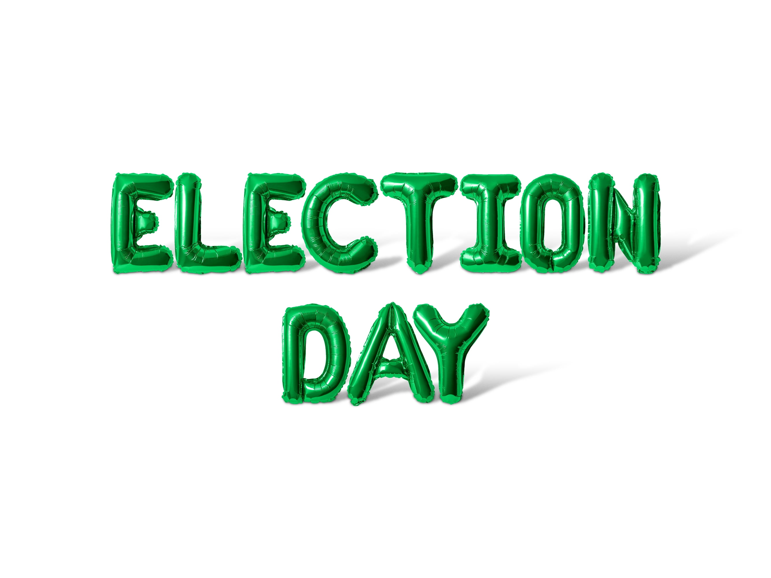 Letter Balloons - ELECTION DAY 16" Inch Alphabet Letters Foil Mylar ...