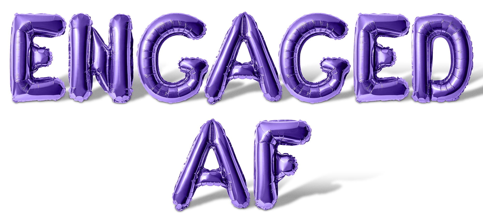 Letter Balloons -ENGAGED AF 16" Inch Alphabet Letters Foil Mylar ...