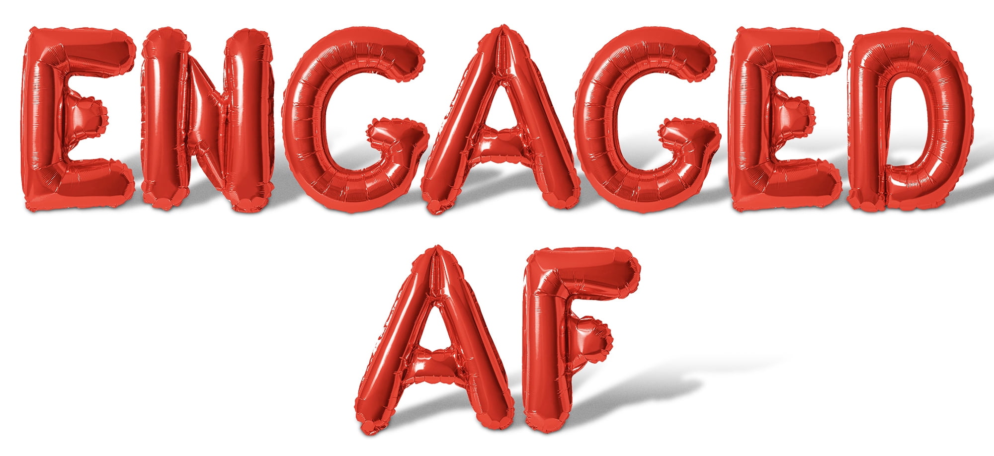 Letter Balloons -ENGAGED AF 16" Inch Alphabet Letters Foil Mylar ...