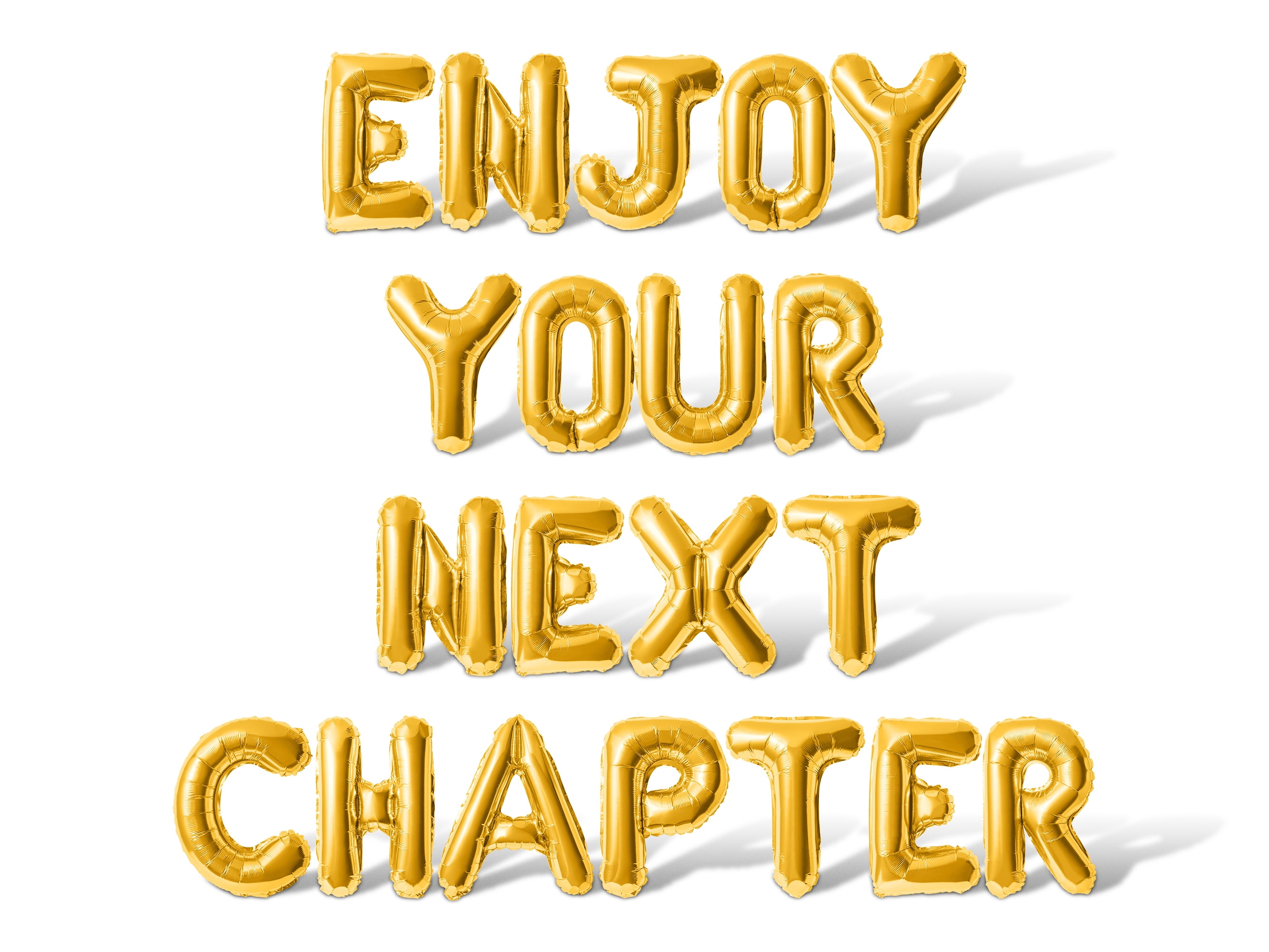 Letter Balloons - ENJOY YOUR NEXT CHAPTER 16" Inch Alphabet Letters ...