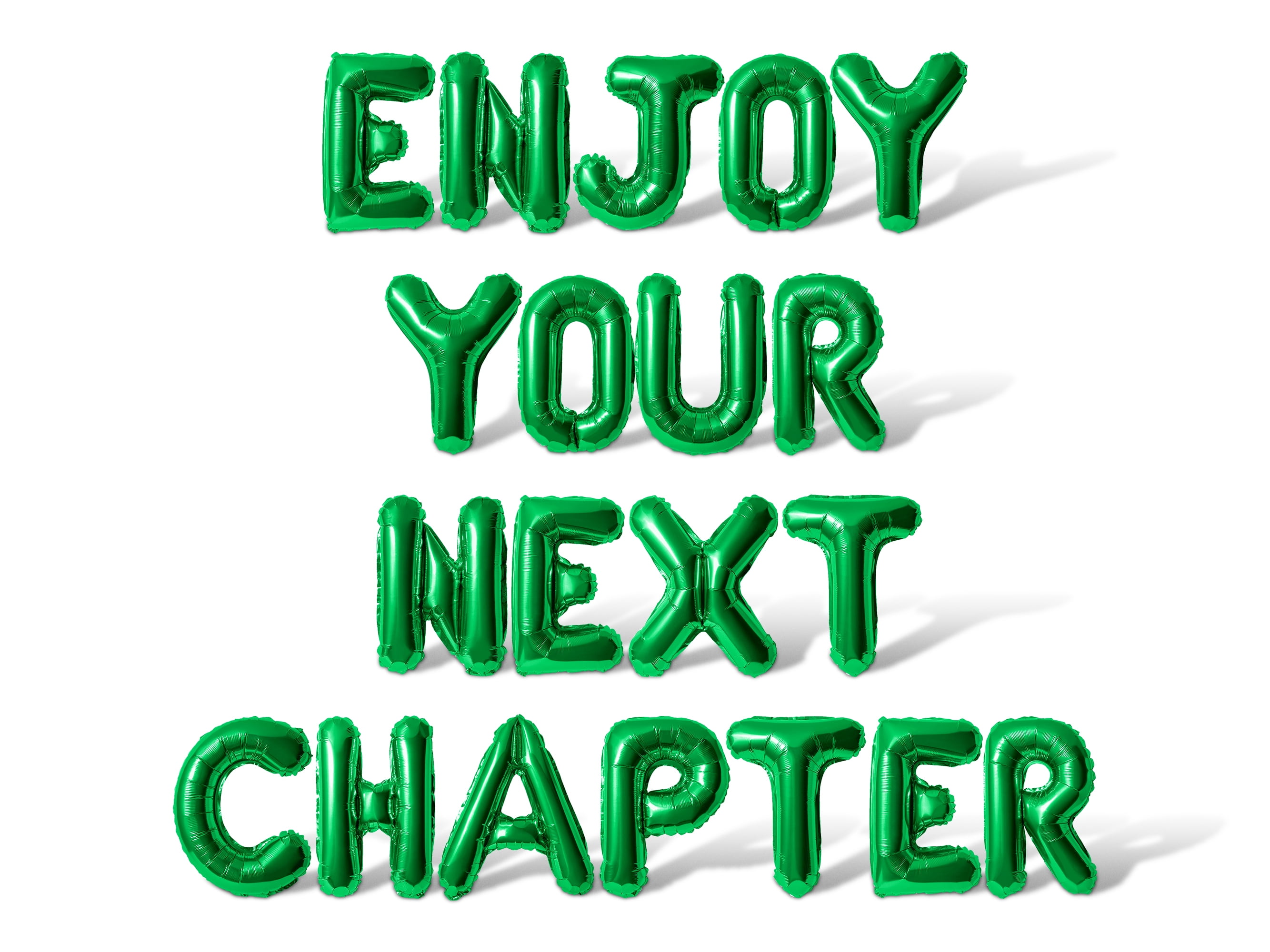 Letter Balloons - ENJOY YOUR NEXT CHAPTER 16" Inch Alphabet Letters ...